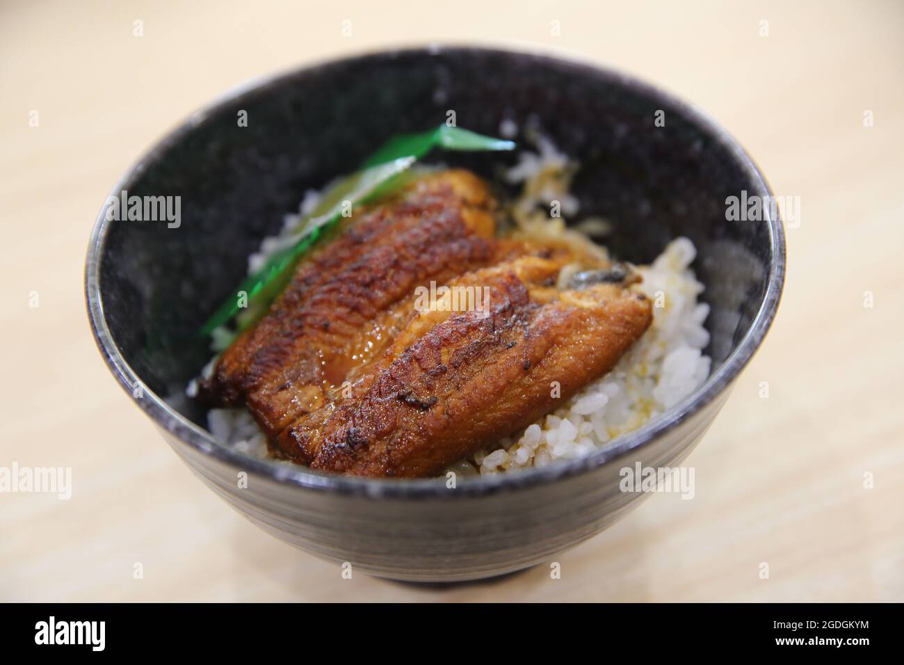 Japanese food Unadon on wood background Stock Photo - Alamy