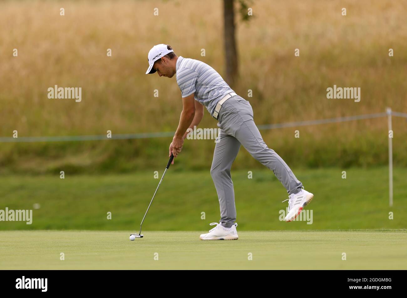 Matthew Jordan putting on the 5th during day two of the Cazoo Classic ...