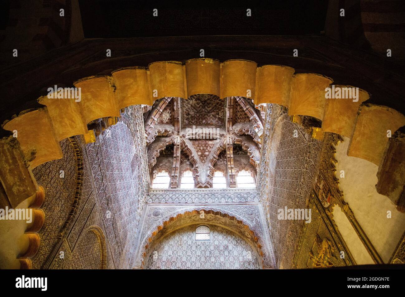 Cordoba Cathedral Mosque on Iberian ruins with arches of Arab ...
