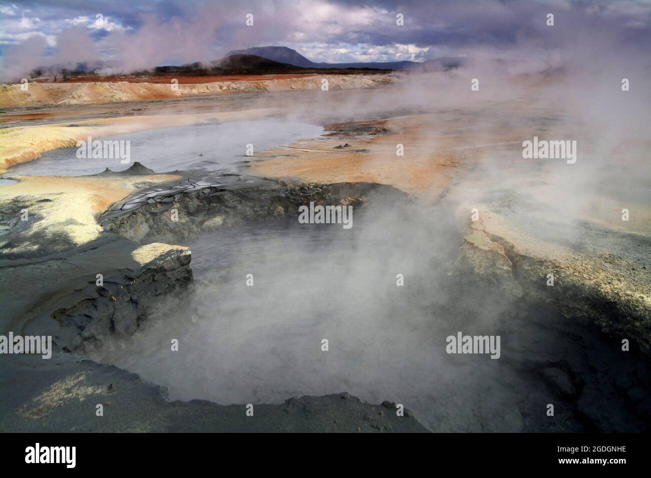 Volcanic activity in Namafjall Hverir Stock Photo - Alamy