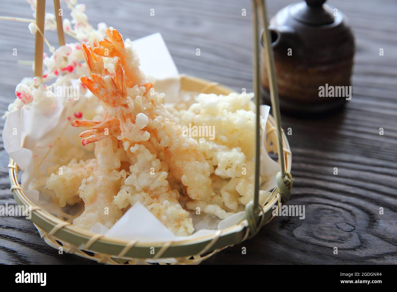 Japanese food , Shrimp Tempura Stock Photo - Alamy