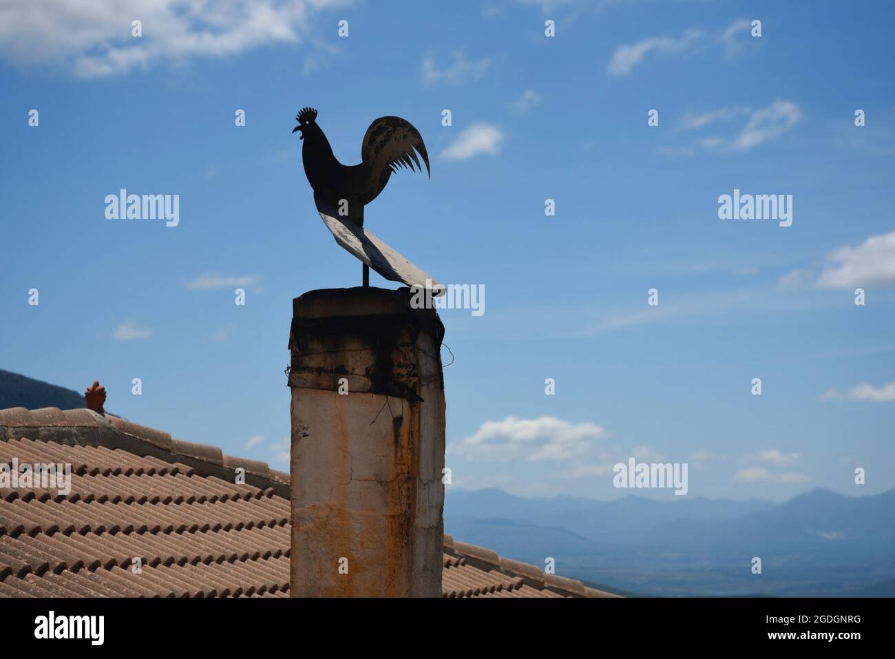 Ancient chimney greece greek house on stone hi-res stock photography ...