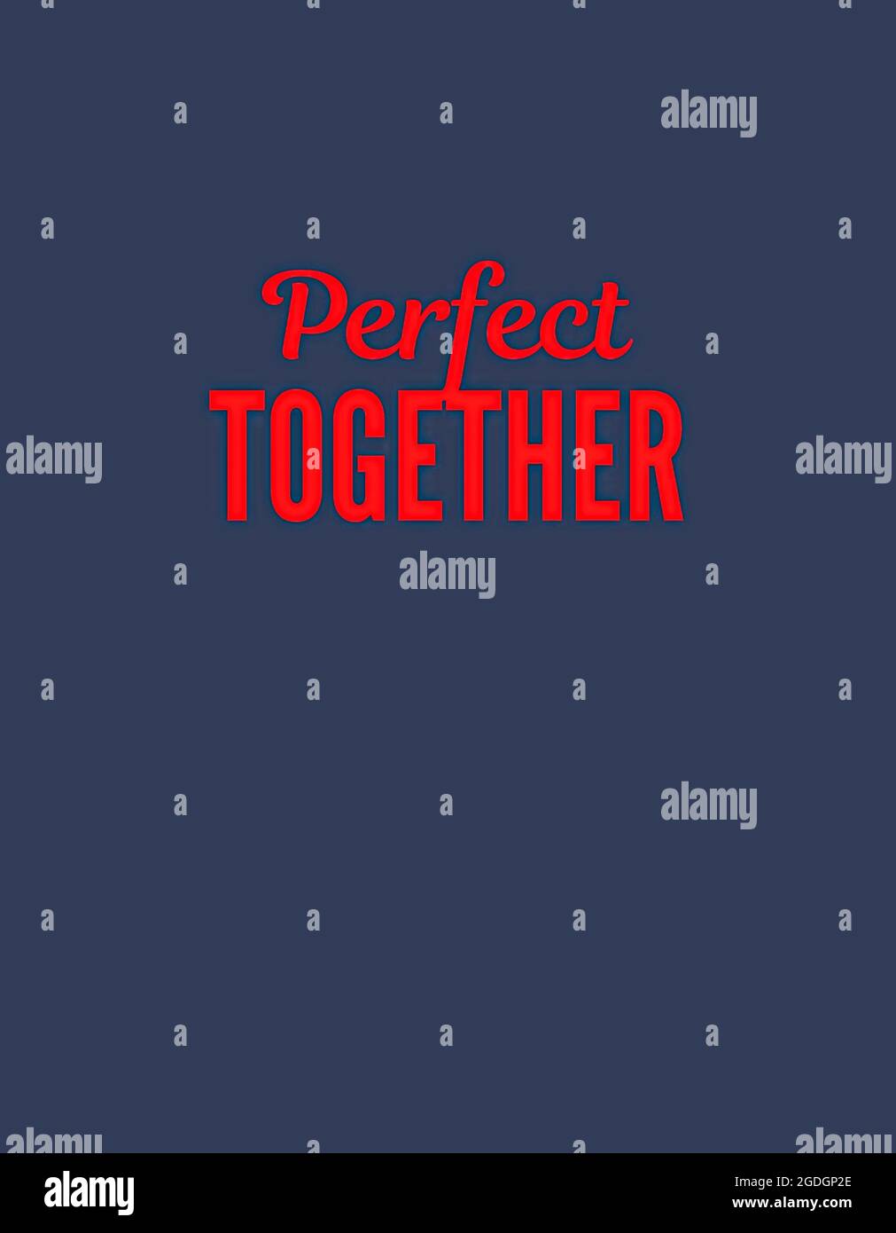 Perfect together typography t-shirt design Stock Photo - Alamy