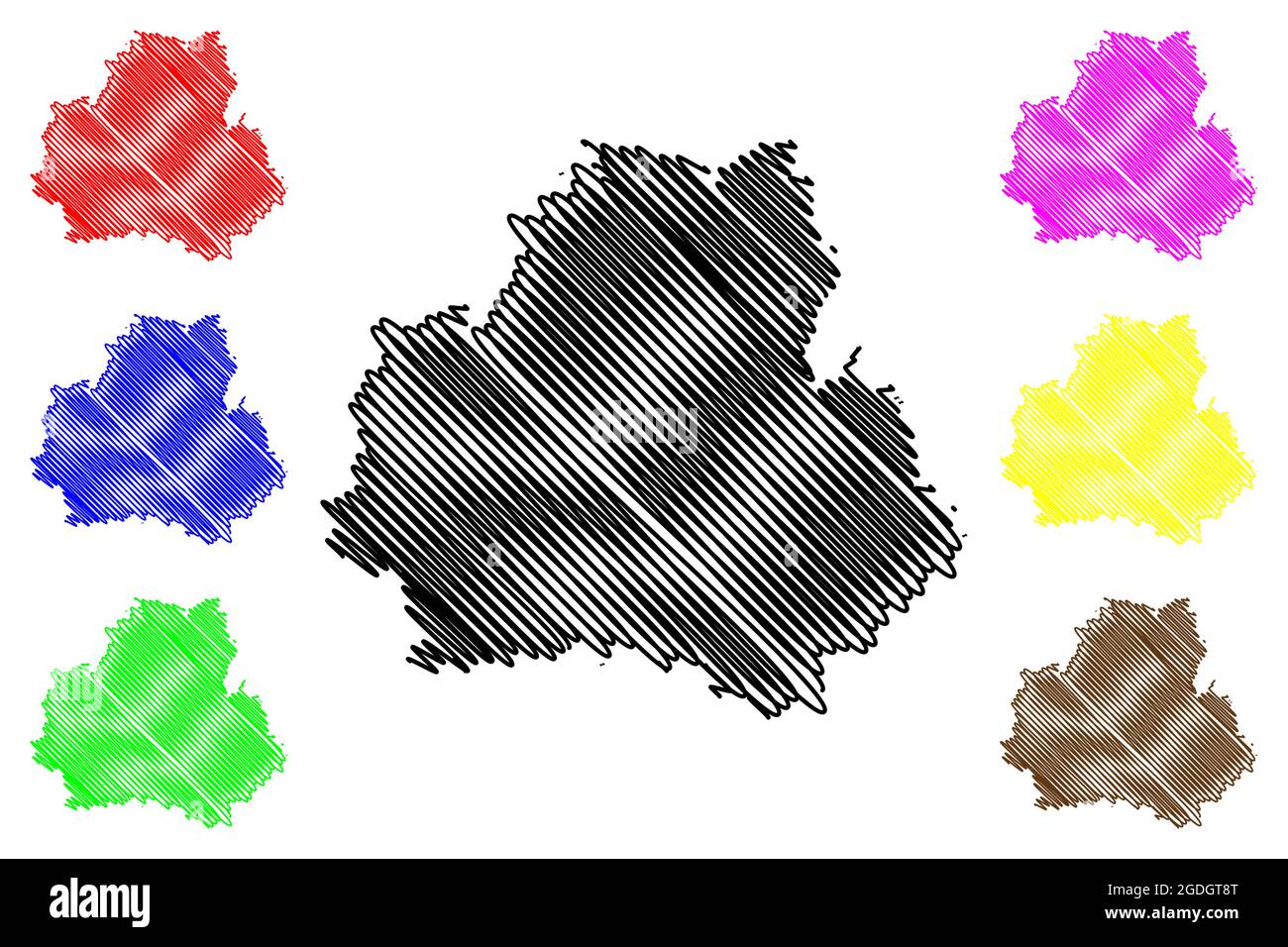 Bautzen district (Federal Republic of Germany, rural district Swabia ...