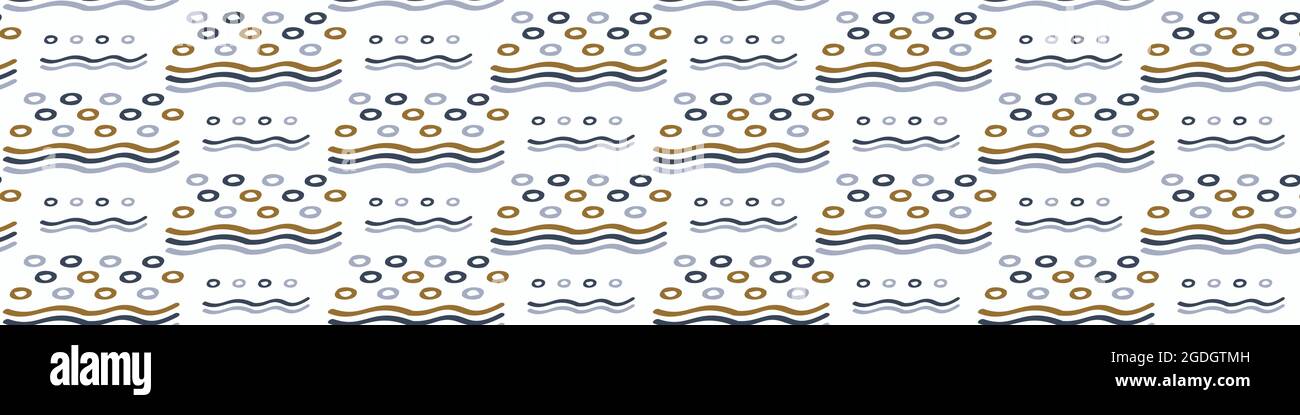 Masculine geometric seamless border pattern. Classic retro geo shape ...