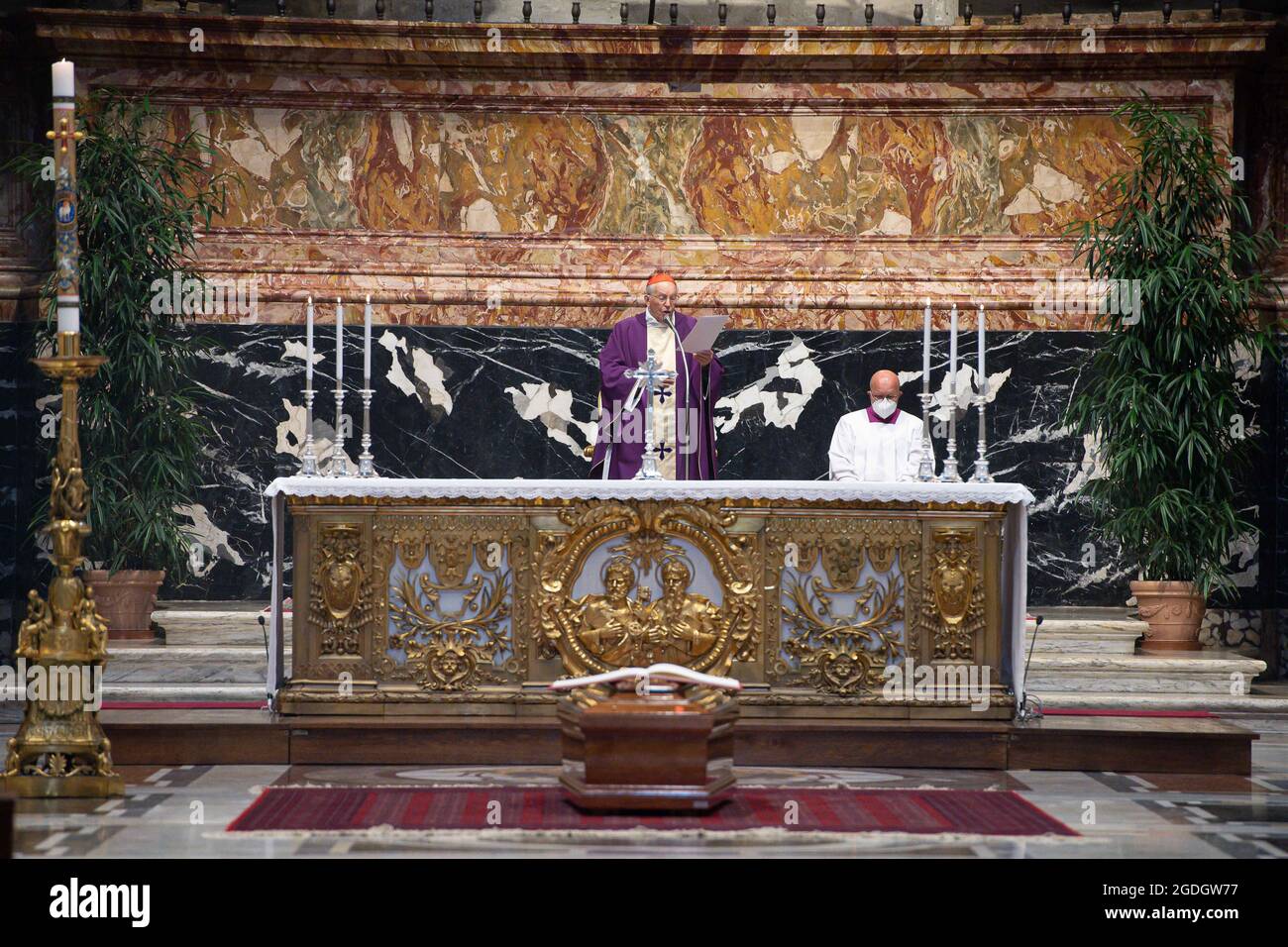 Rome, Italy. 13th Aug, 2021. August 13, 2021 : Cardinal Giovanni ...