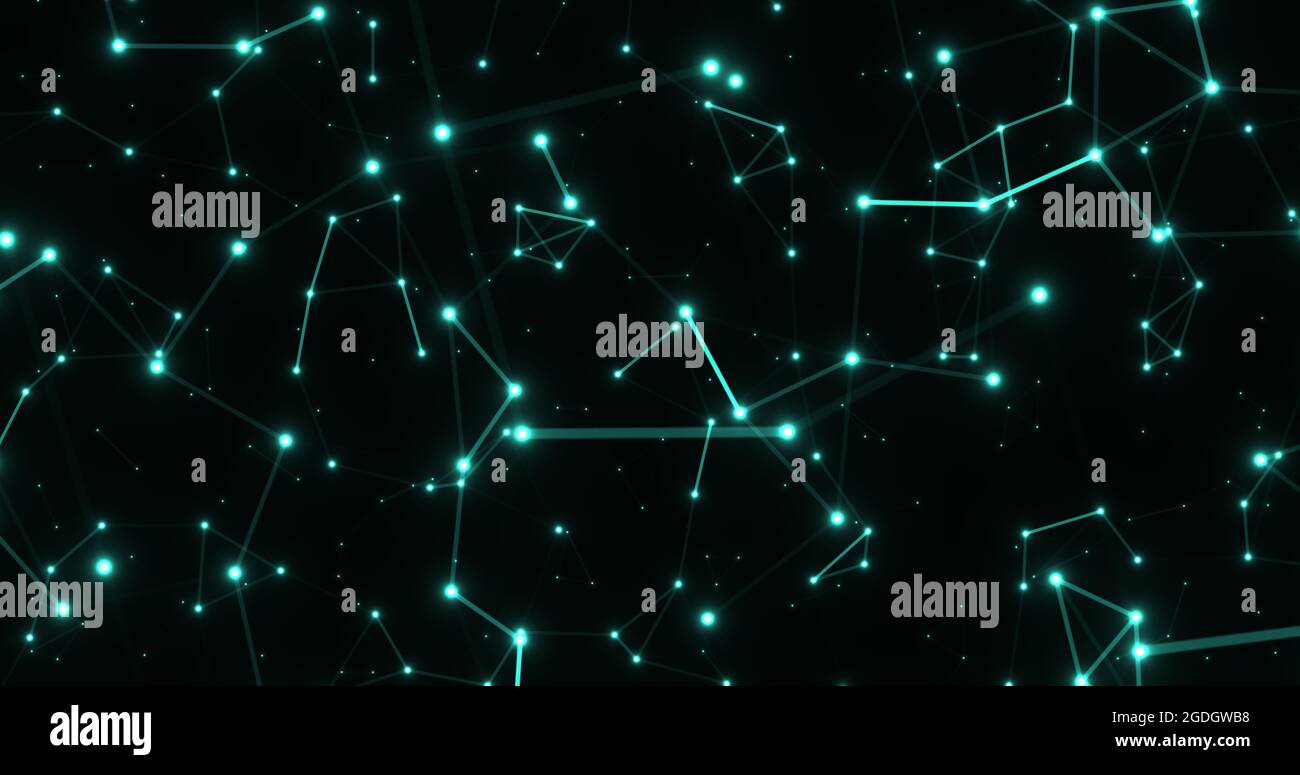 Animation glowing blue mesh light hi-res stock photography and images ...