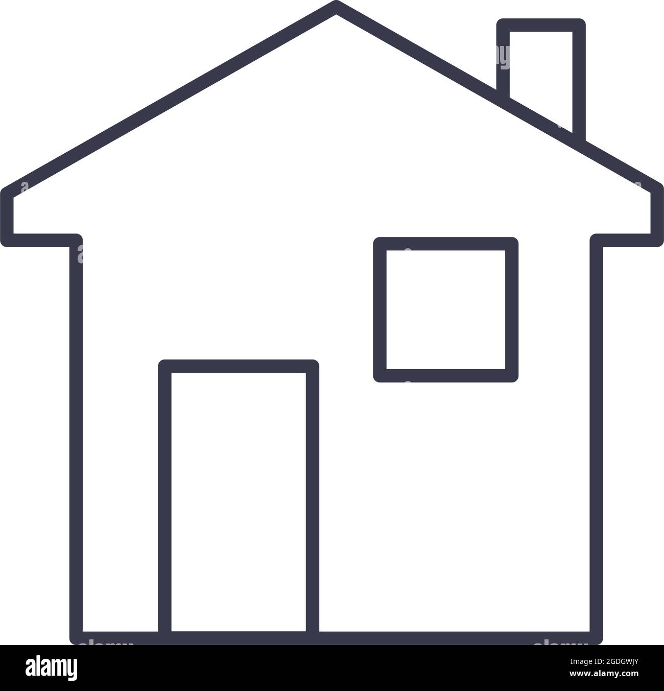 house shape icon on white background Stock Vector Image & Art - Alamy