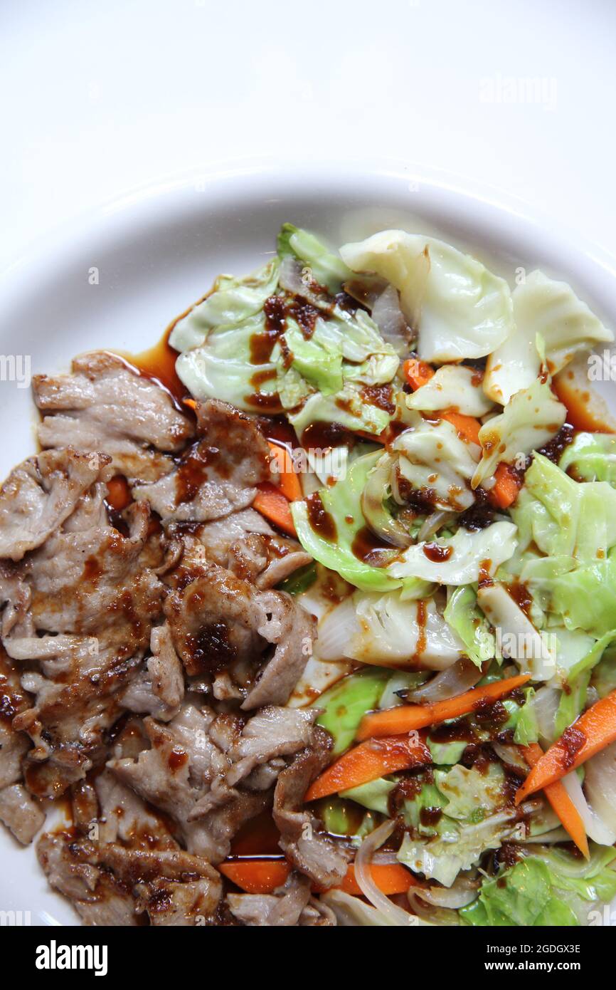Beef yakiniku in close up , Japanese food Stock Photo - Alamy