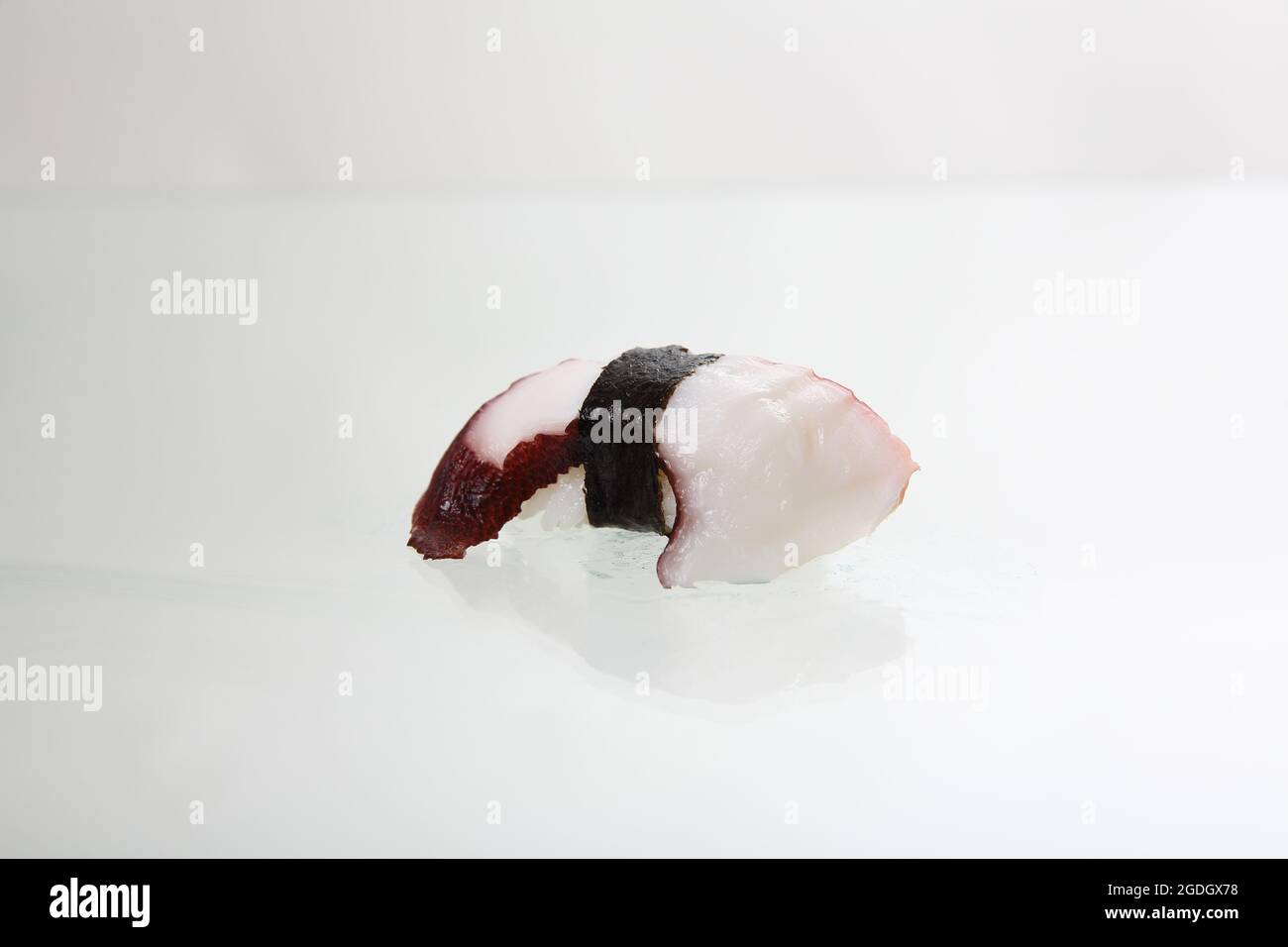 Tako sushi , Sushi Nigiri, Tako, Octopus isolated in white background ...