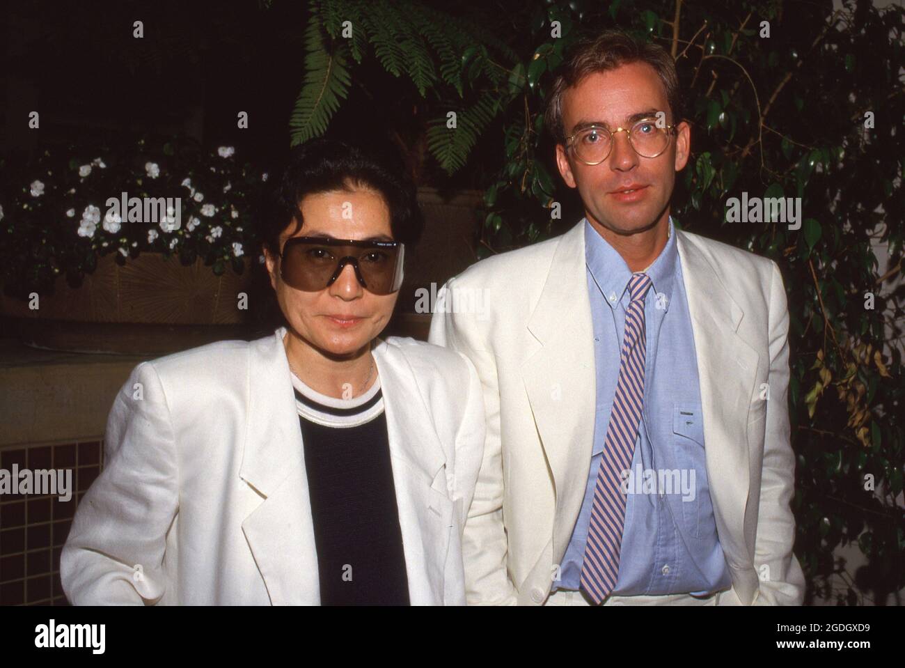 Yoko Ono and Sam Havadtoy Circa 1980's Credit: Ralph Dominguez ...