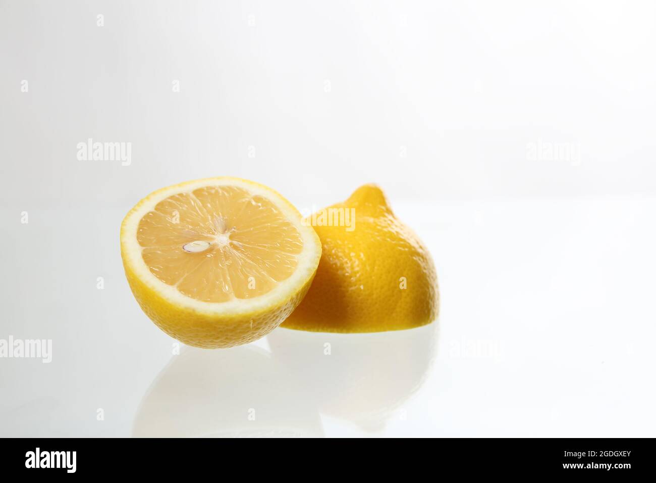 Lemon isolated in white background Stock Photo - Alamy