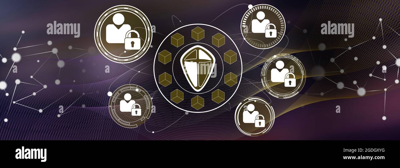 Illustration of a personal data security concept Stock Photo - Alamy