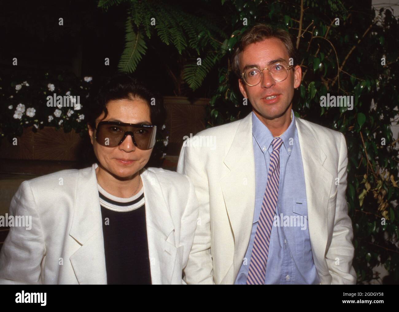 Yoko Ono and Sam Havadtoy Circa 1980's Credit: Ralph Dominguez ...