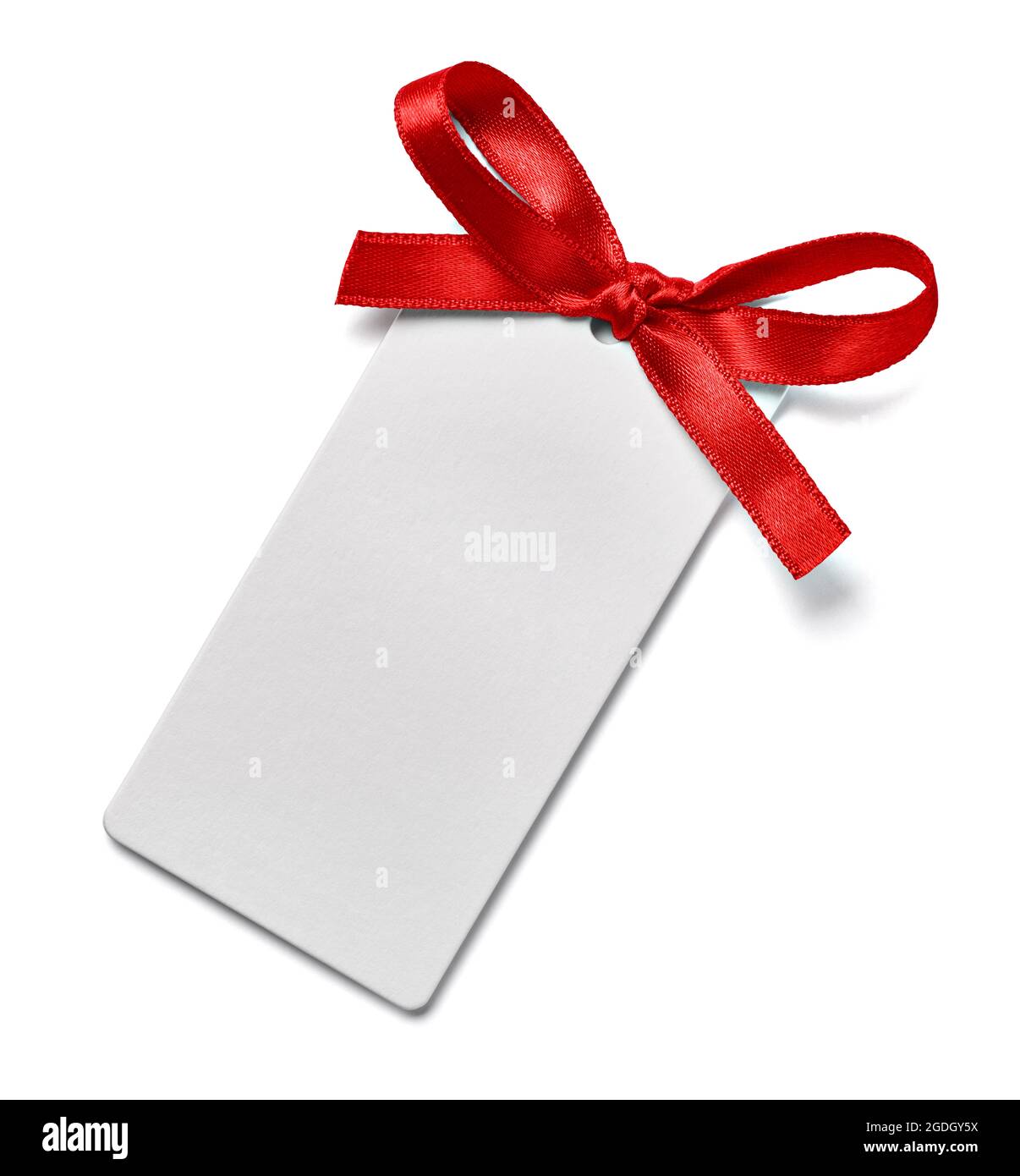 note greeting card red ribbon Stock Photo - Alamy