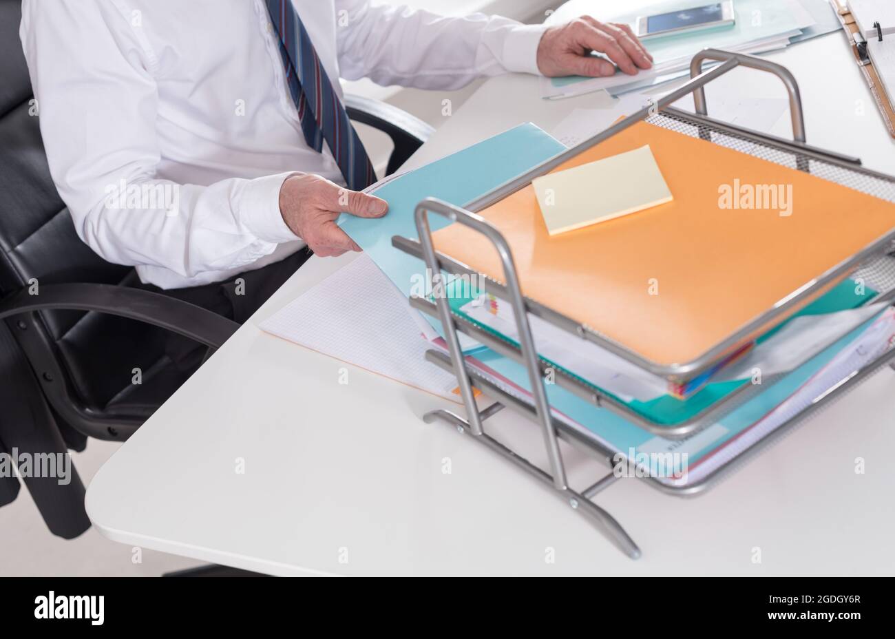 Office paper tray folders hi-res stock photography and images - Alamy