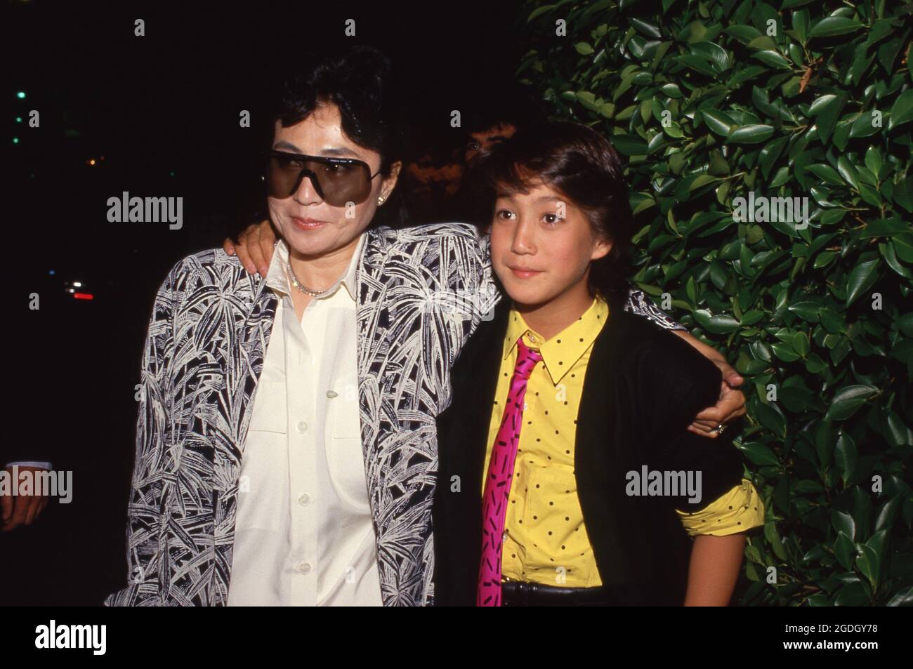 Sean Lennon and Yoko Ono at the Opening of the John Lennon Collection ...