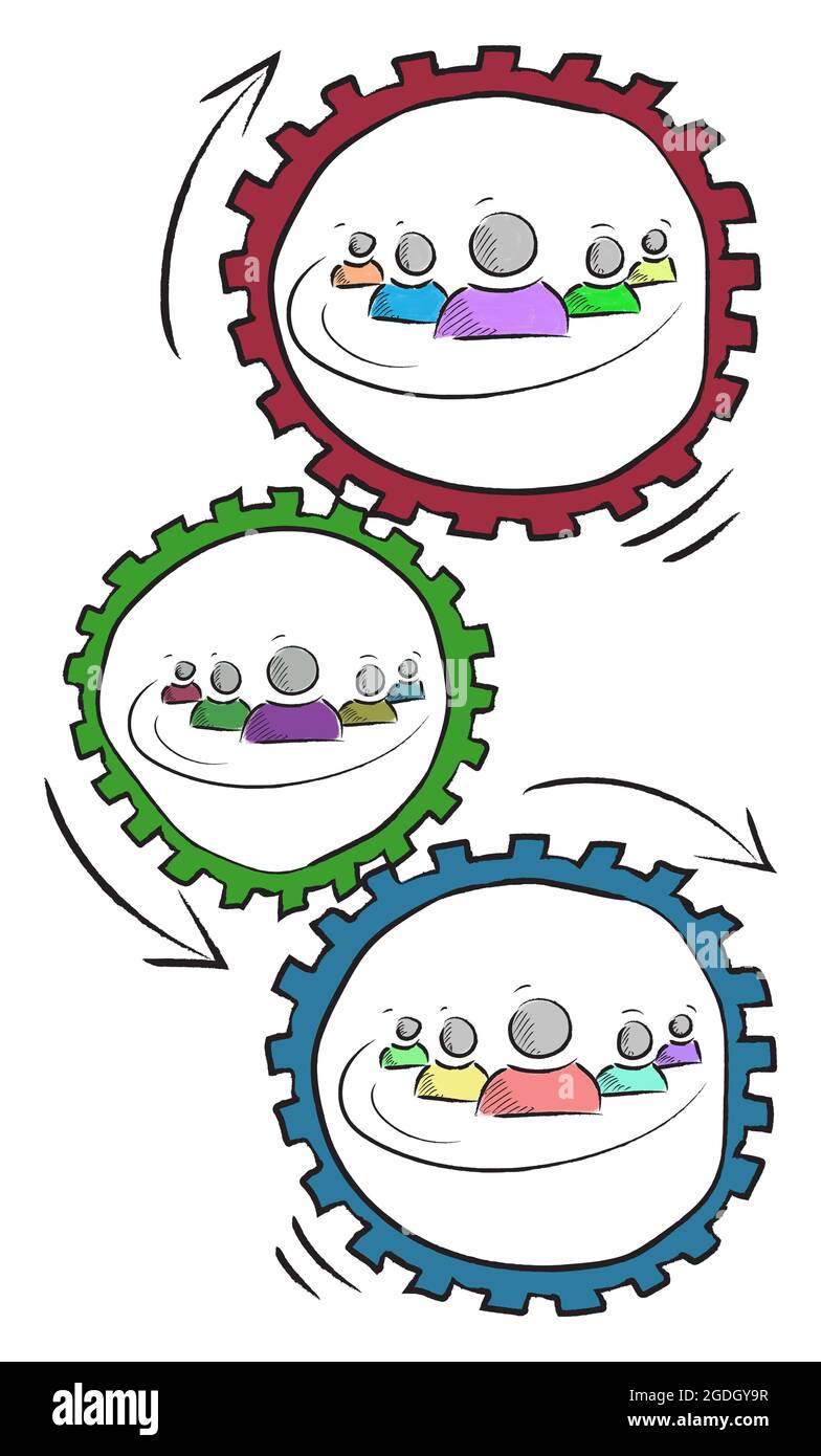 Partner concept drawn on Cut Out Stock Images & Pictures - Alamy