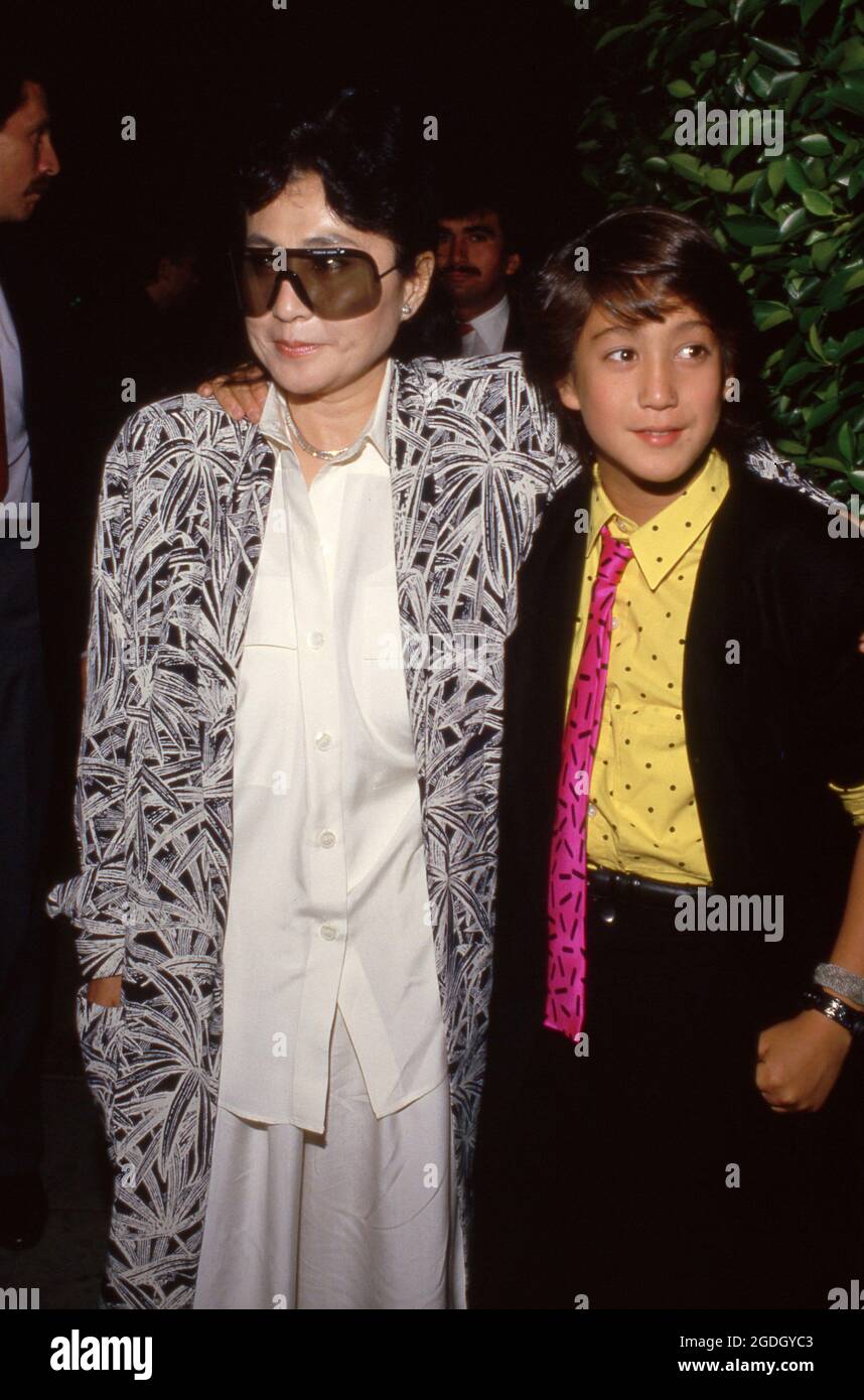 Sean Lennon and Yoko Ono at the Opening of the John Lennon Collection ...