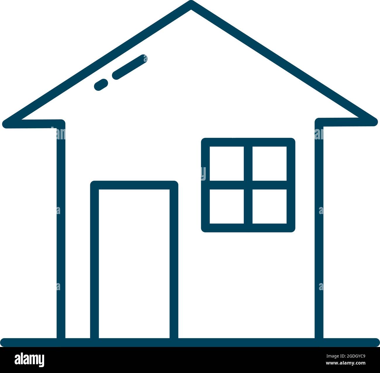 house shape icon on white background Stock Vector Image & Art - Alamy