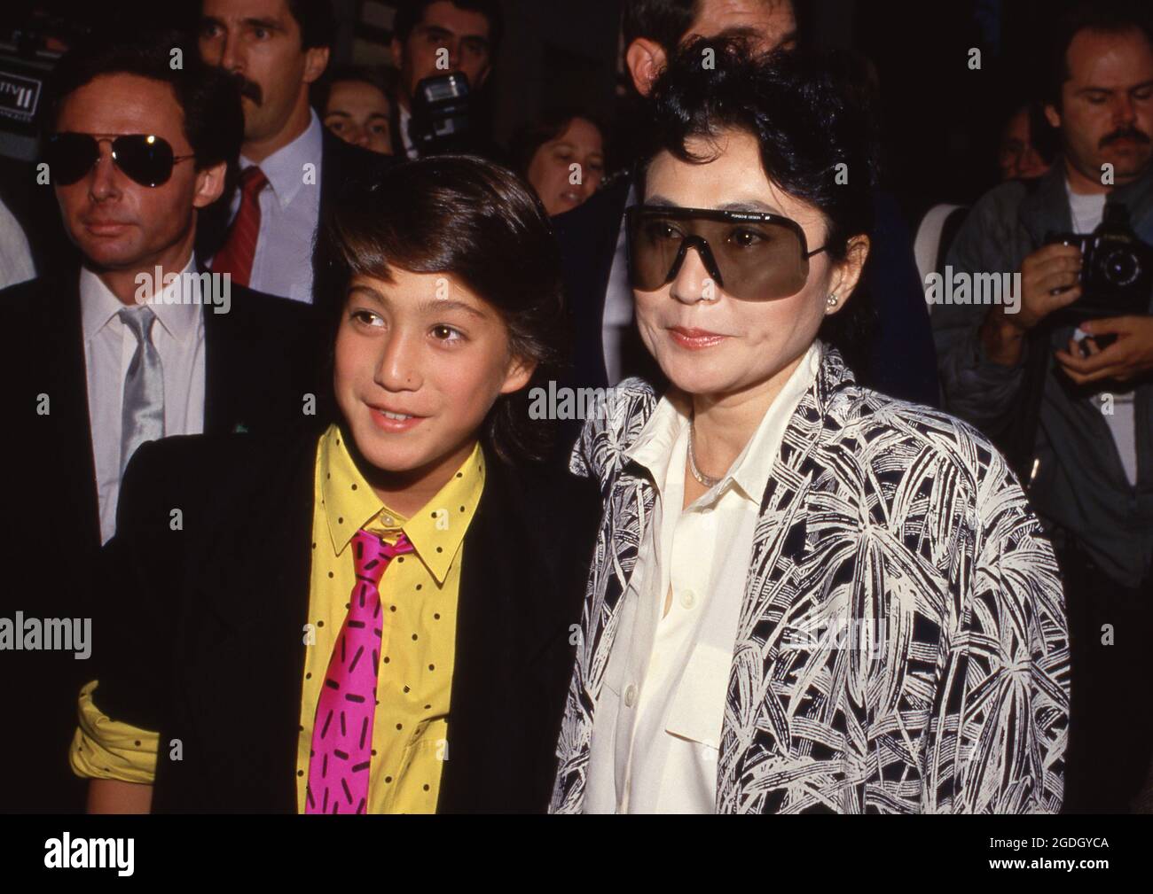 Sean Lennon and Yoko Ono at the Opening of the John Lennon Collection ...