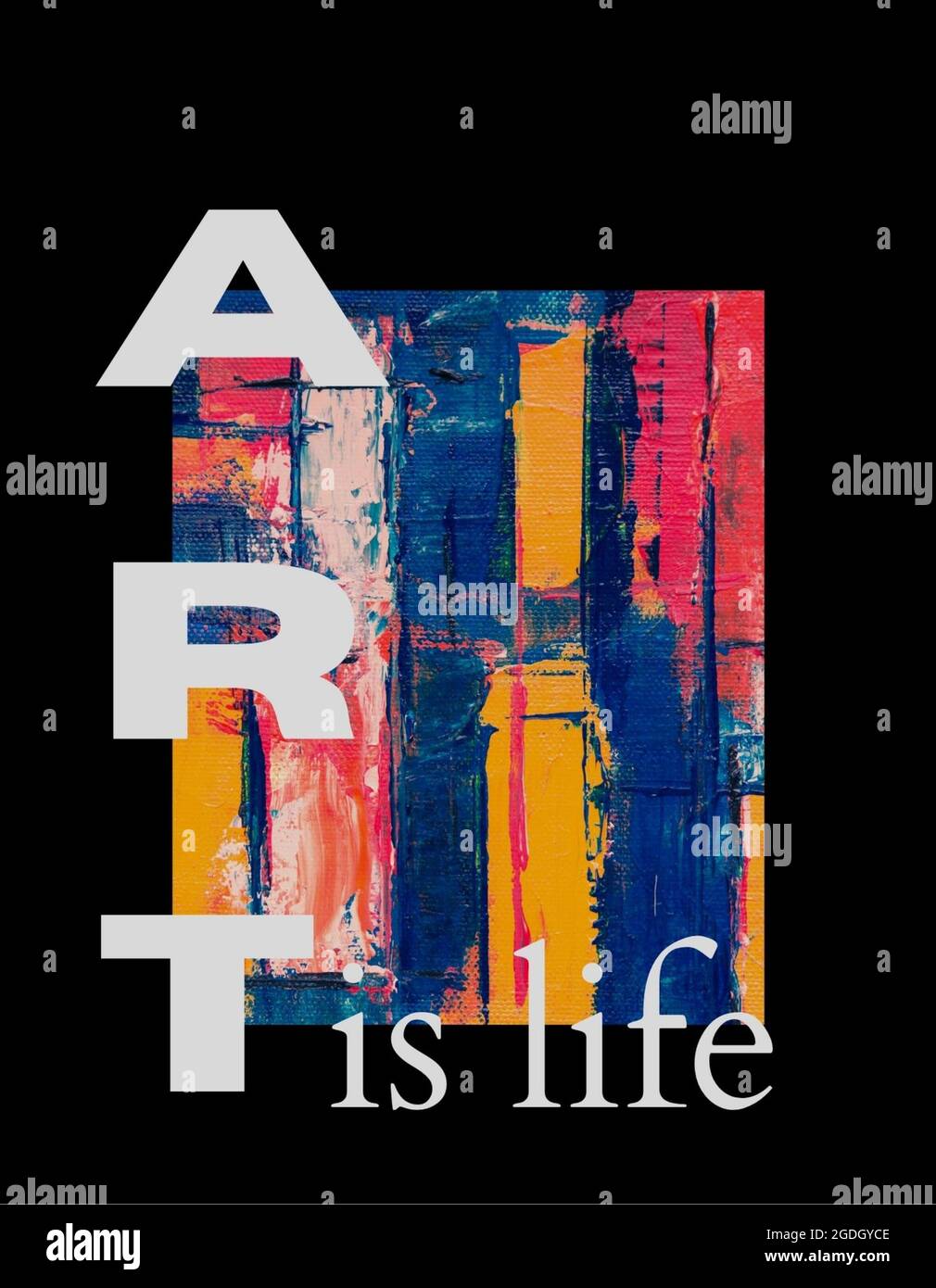 Art is life design Stock Photo - Alamy