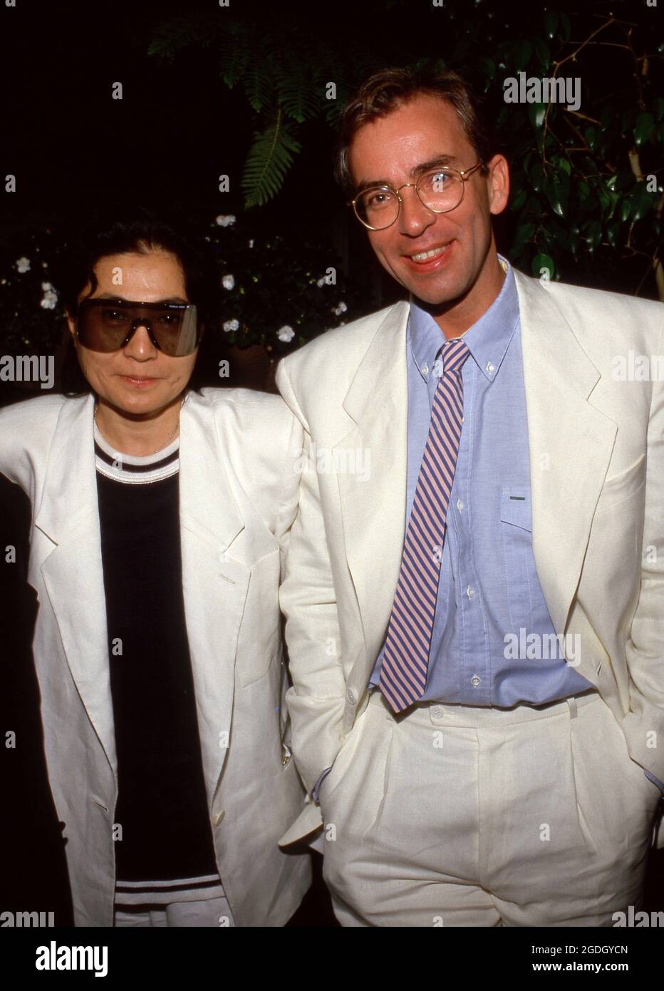 Yoko Ono and Sam Havadtoy Circa 1980's Credit: Ralph Dominguez ...