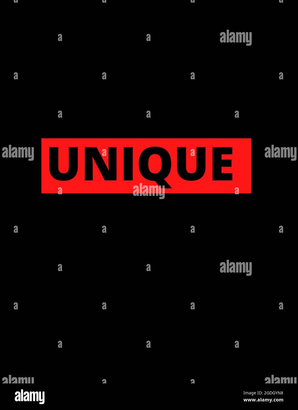 Unique typography design on black background Stock Photo - Alamy