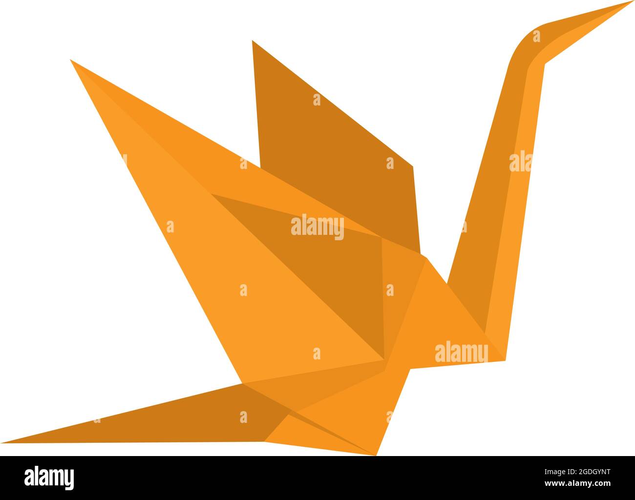 origami bird icon on white background Stock Vector Image & Art - Alamy