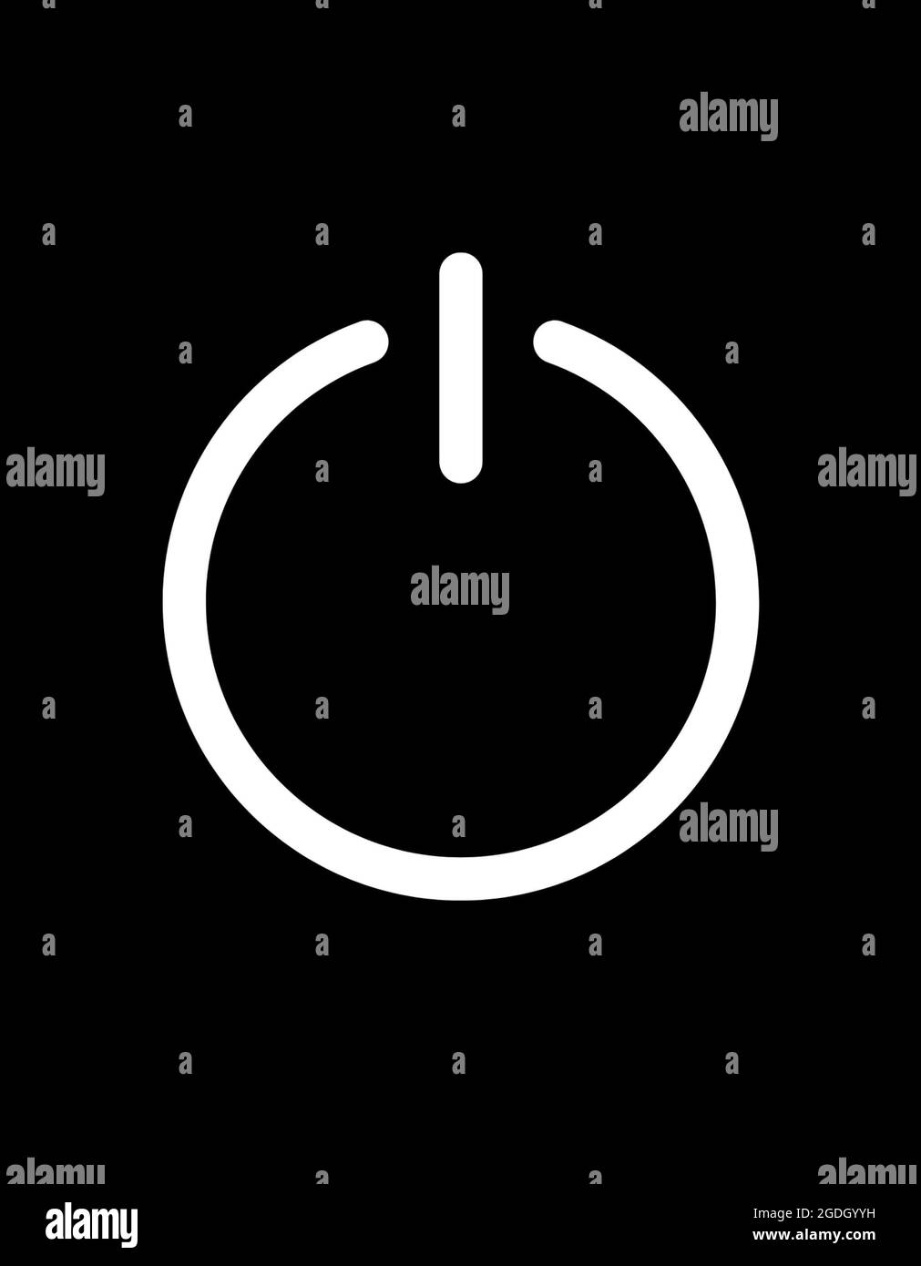 Power switch icon Stock Photo - Alamy