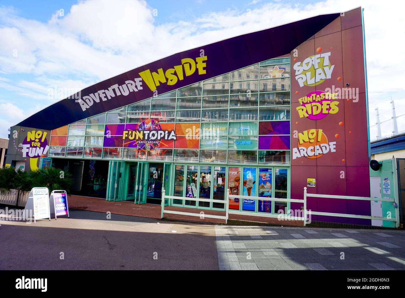Adventure Inside arcade at Southend on Sea, United Kingdom Stock Photo ...