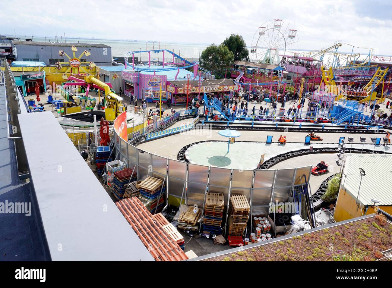 Adventure Island theme park in Southend on Sea, United Kingdom Stock ...
