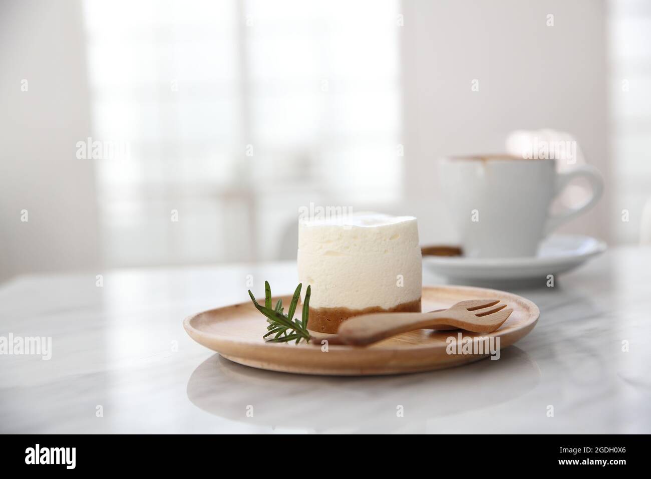 cheese cake on wood Stock Photo - Alamy