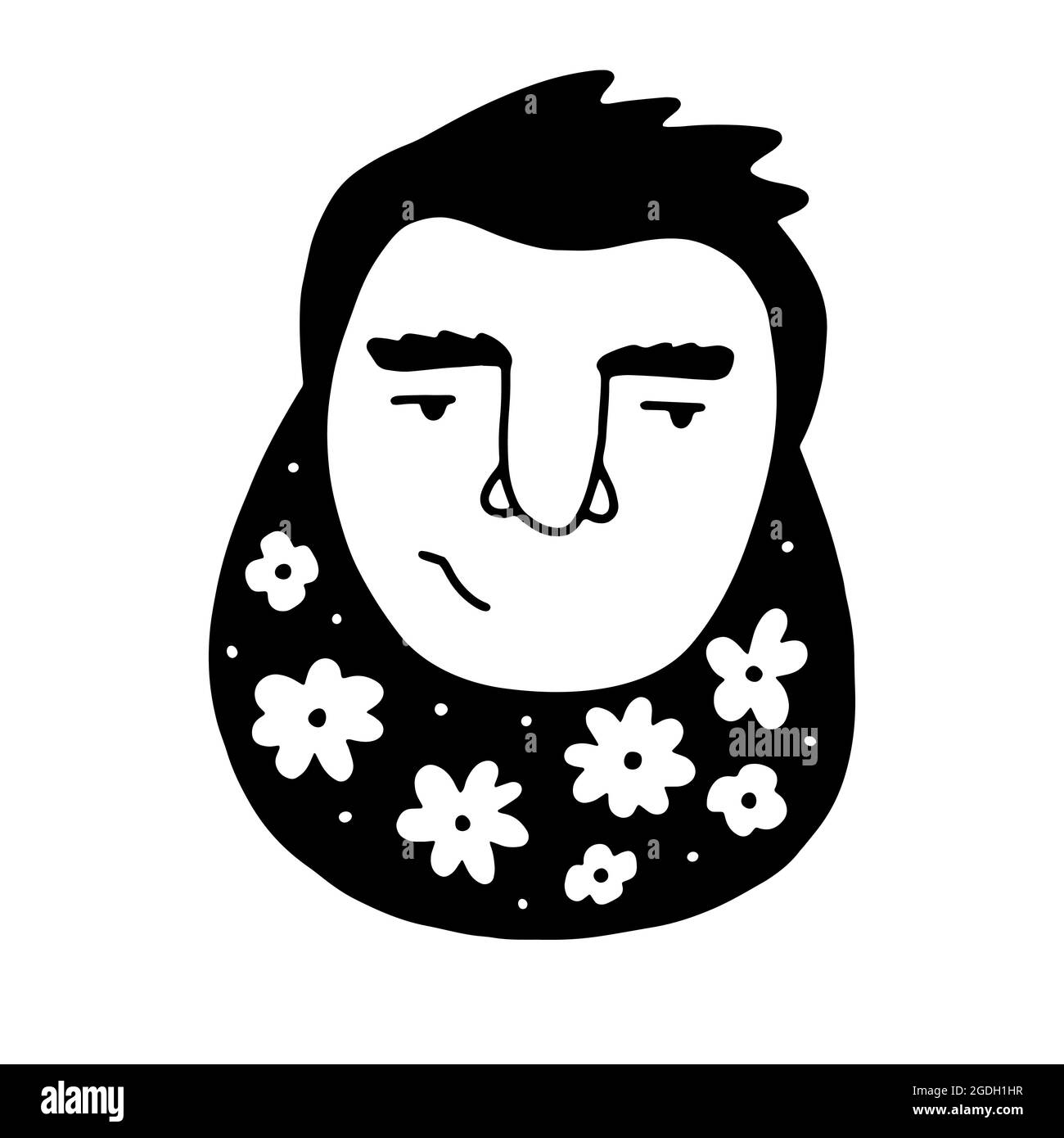 Skeptical Cartoon Face