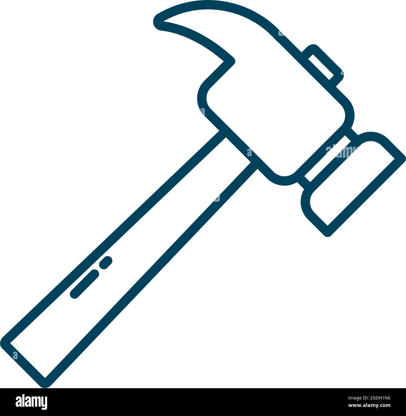 hammer tool icon on white background Stock Vector Image & Art - Alamy