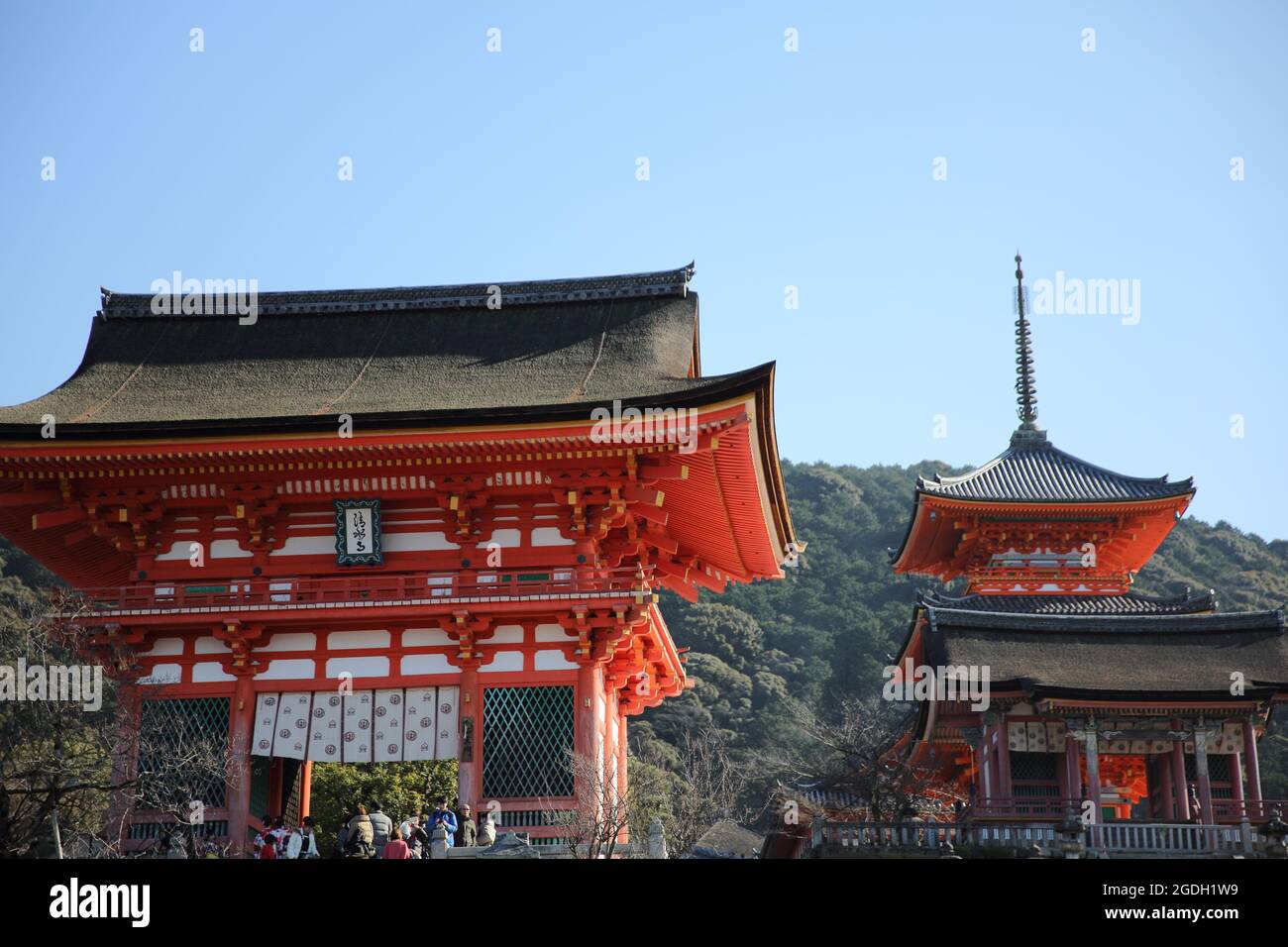 KYOTO - December 31: tourists visit the Kiyomizu temple on December 31 ...
