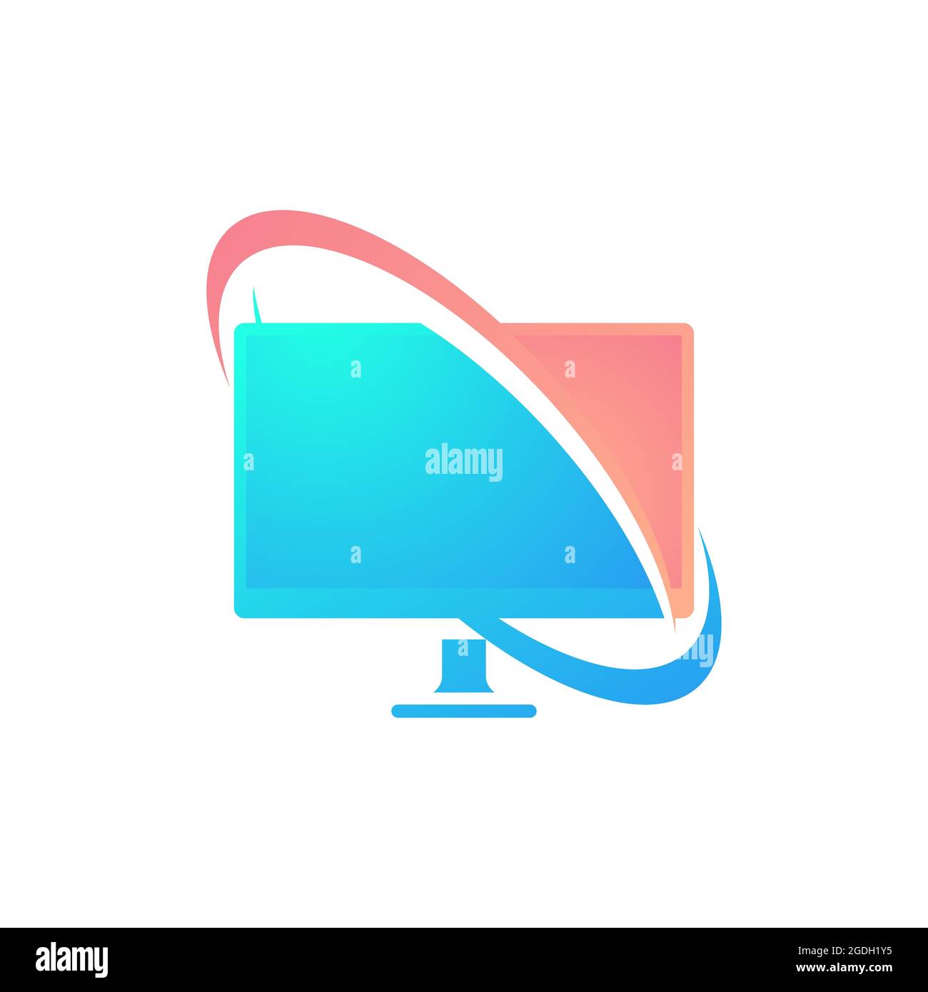 computer logo Vector icon design illustration Template Stock Vector ...