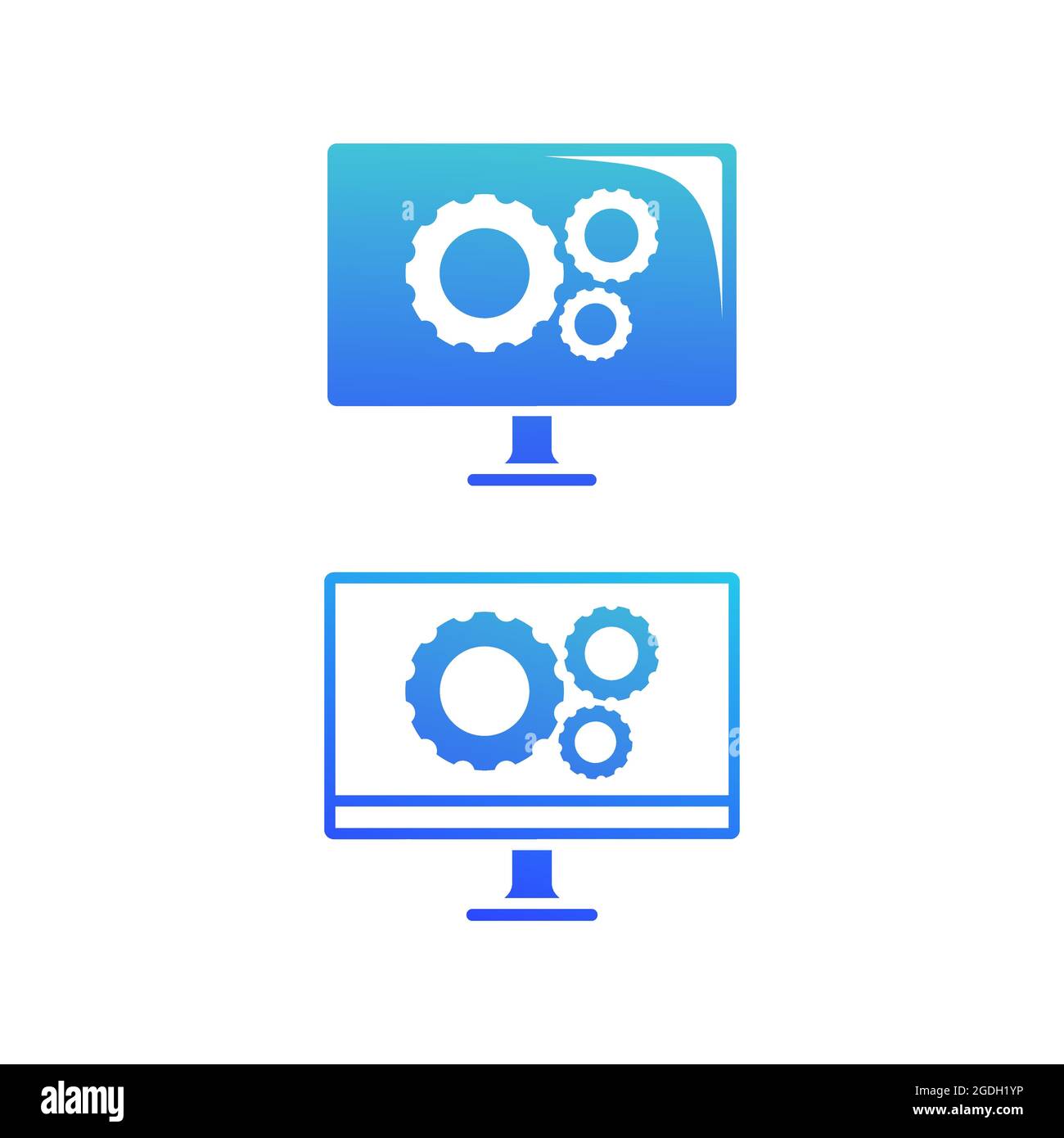 computer logo Vector icon design illustration Template Stock Vector ...