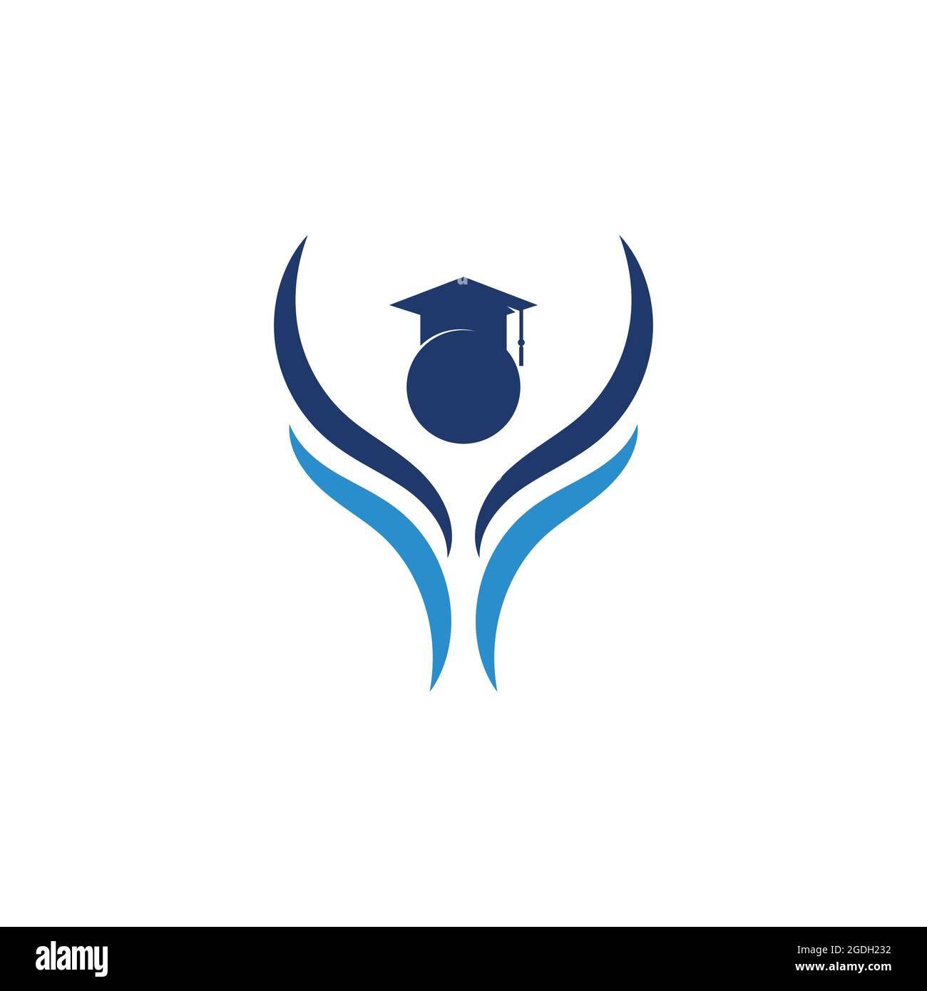 Education cap logo vector hi-res stock photography and images - Alamy