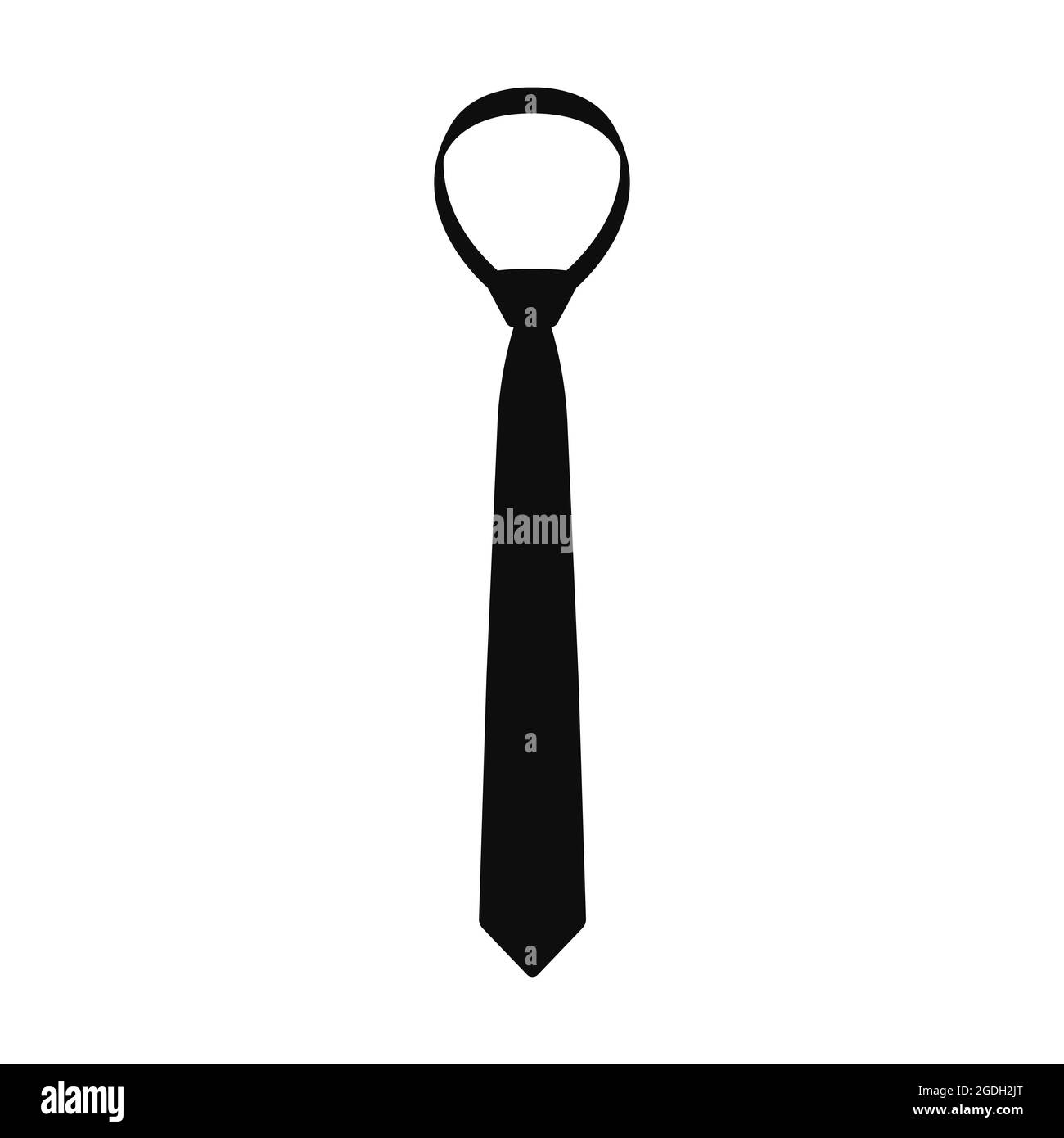 Simple tie sign silhouette Cut Out Stock Images & Pictures - Alamy