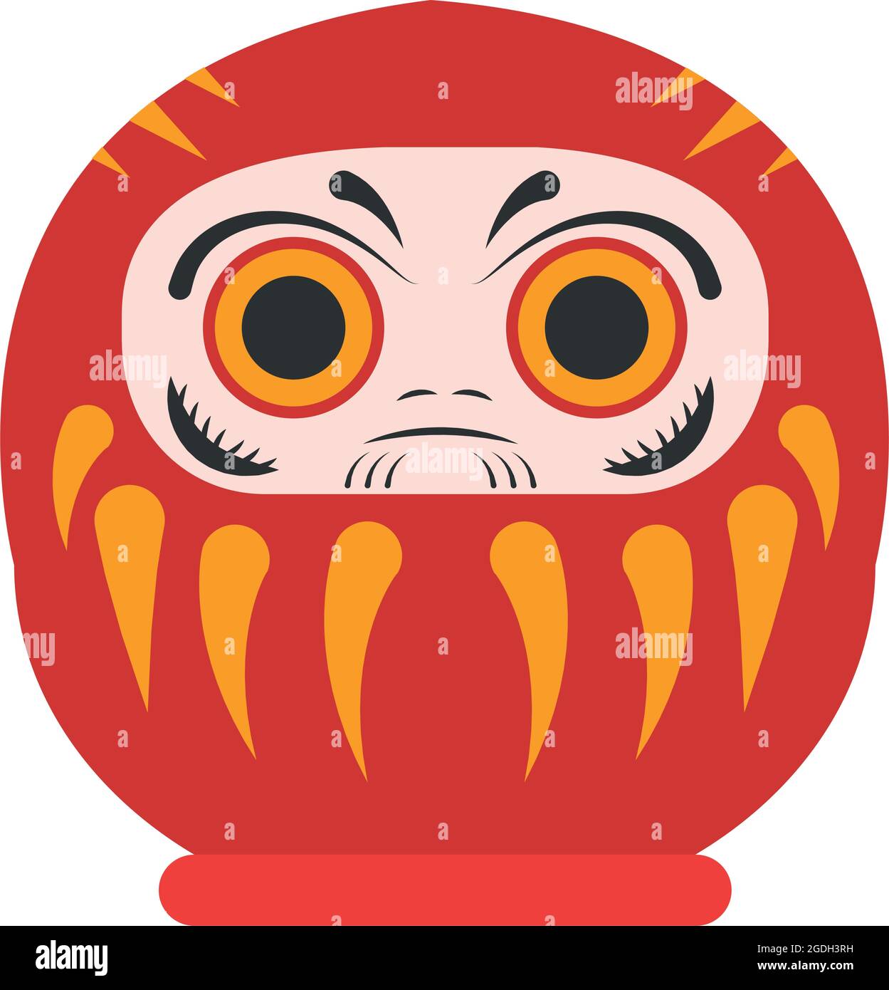 daruma doll icon on white background Stock Vector Image & Art - Alamy