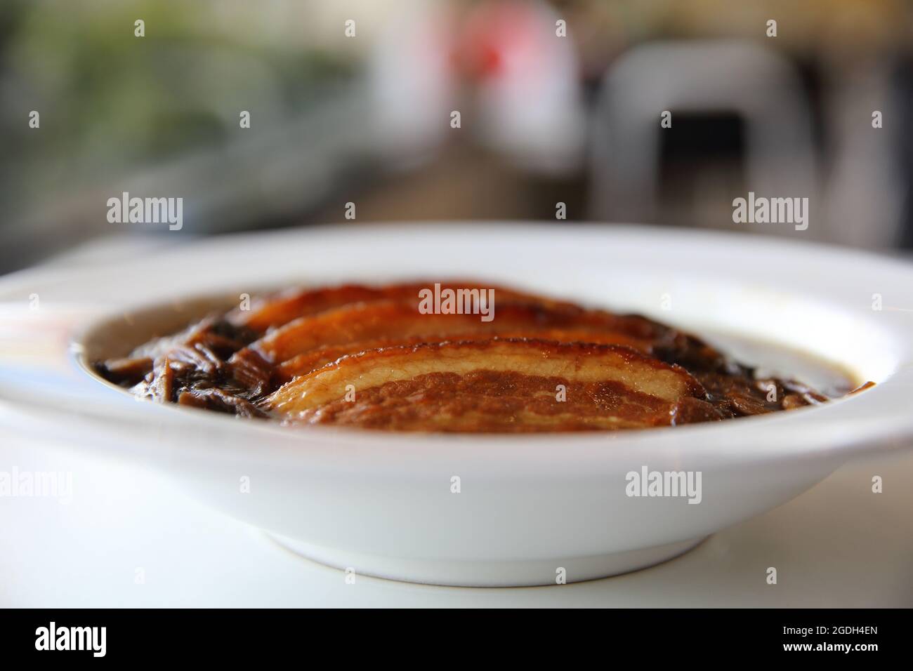 Boiled belly pork Chinese food style Stock Photo - Alamy