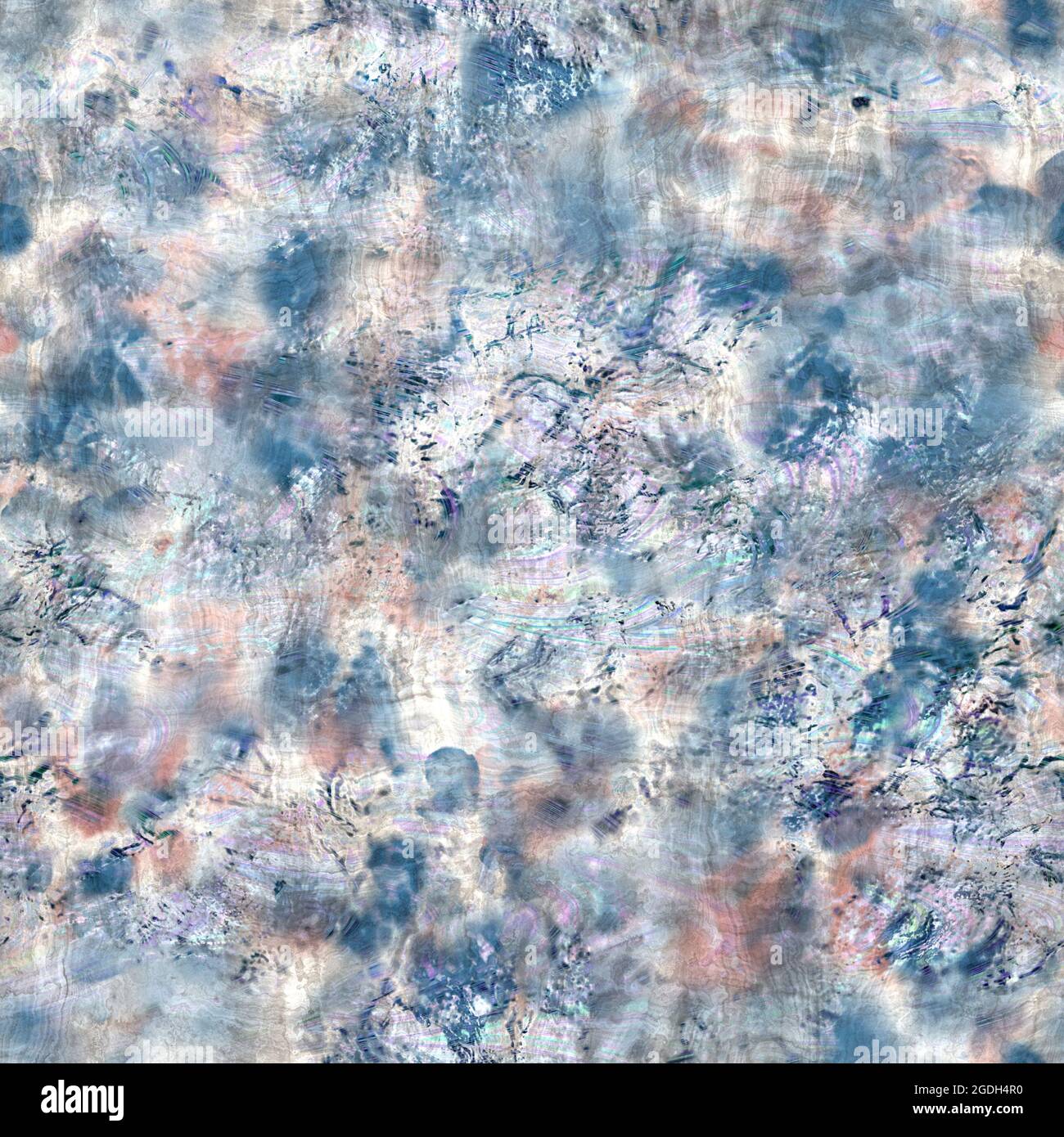 Seamless highly textured intricate and ornate pattern in navy blue ...