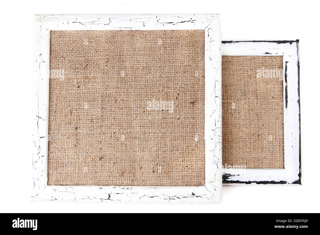 Wooden frames isolated on white Stock Photo - Alamy