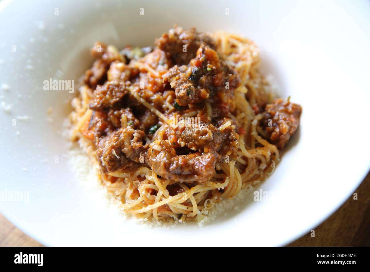 Beef stew spaghetti on hi-res stock photography and images - Alamy