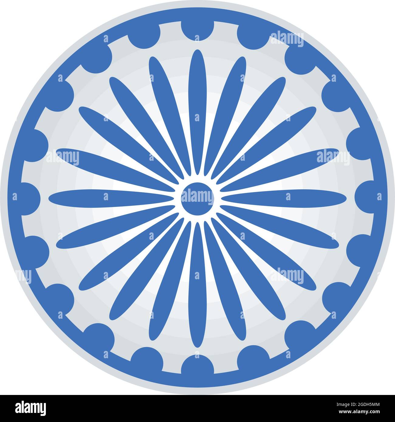 ashoka chakra icon on white background Stock Vector Image & Art - Alamy