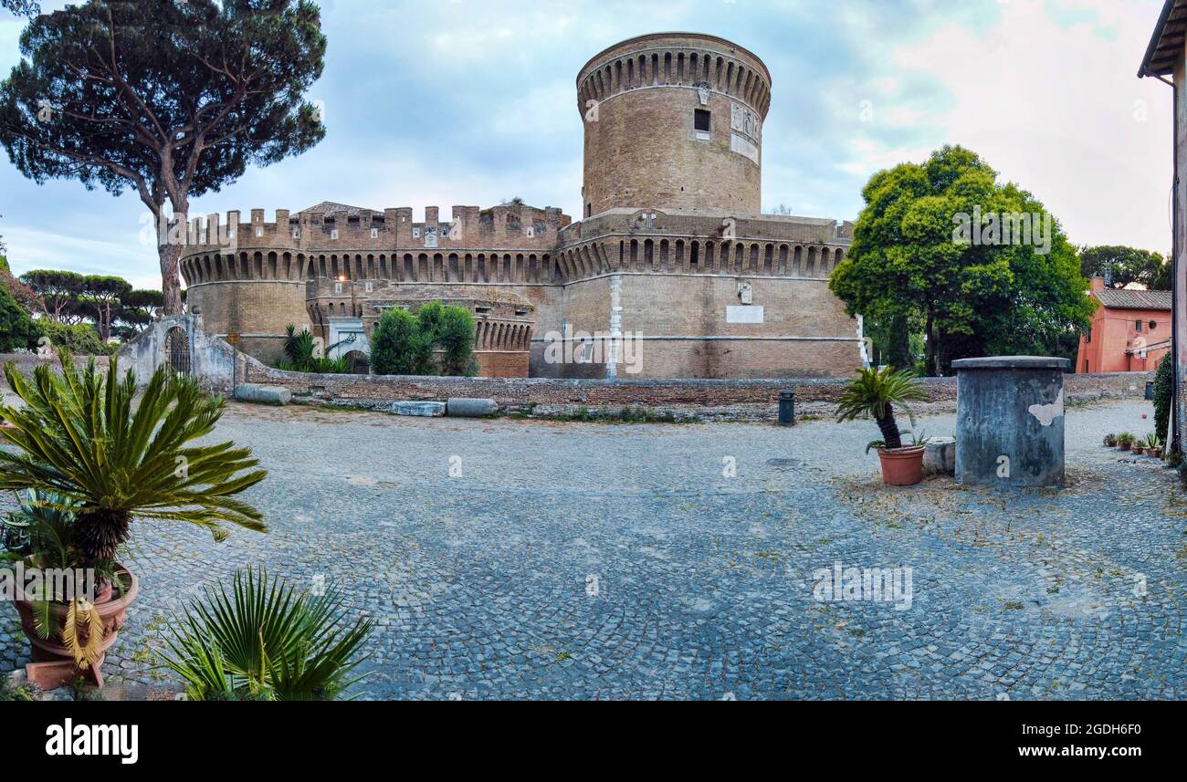 From ancient square paved with cobblestones at medieval village of ...