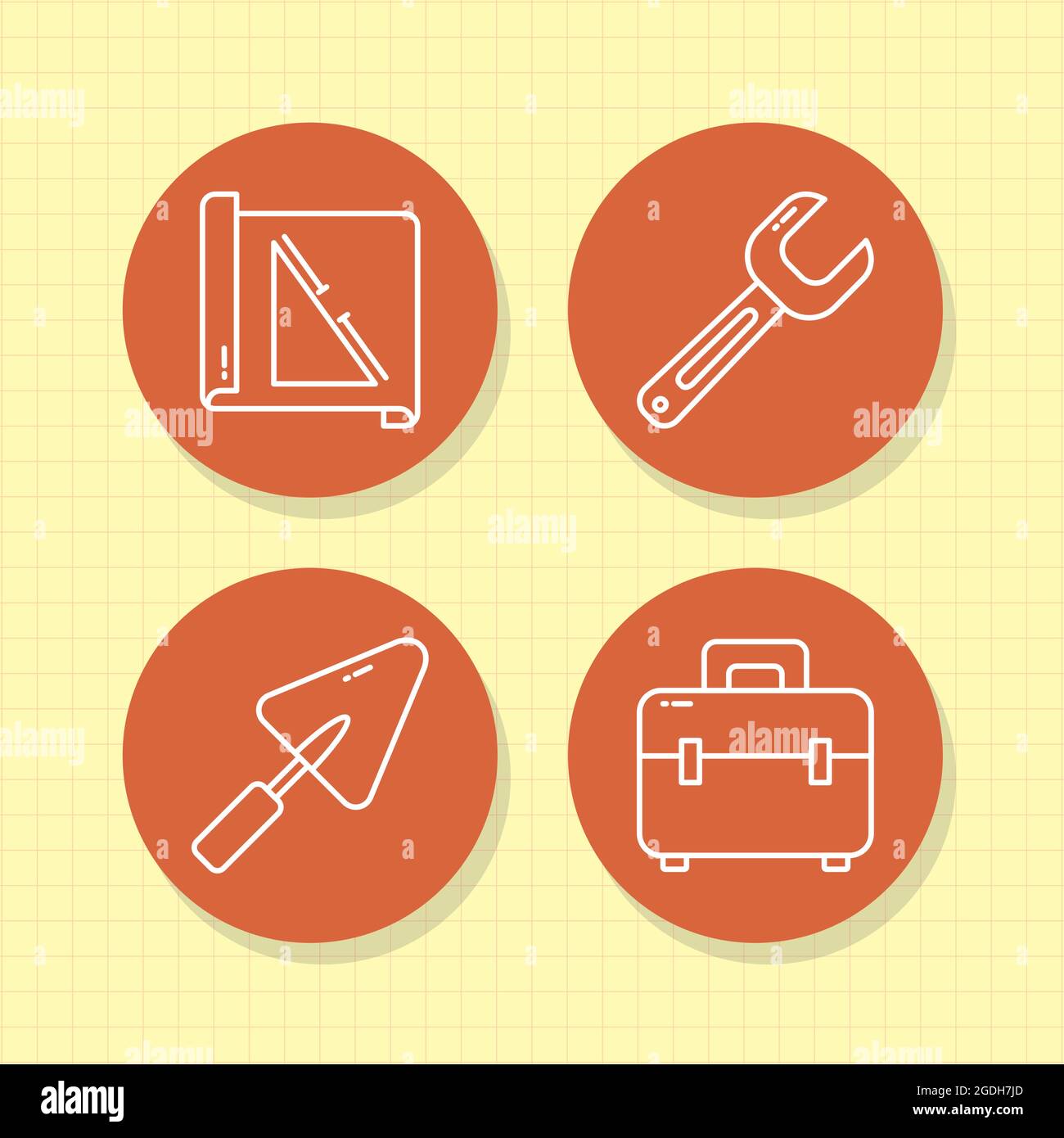 construction tools icon collection design Stock Vector Image & Art - Alamy