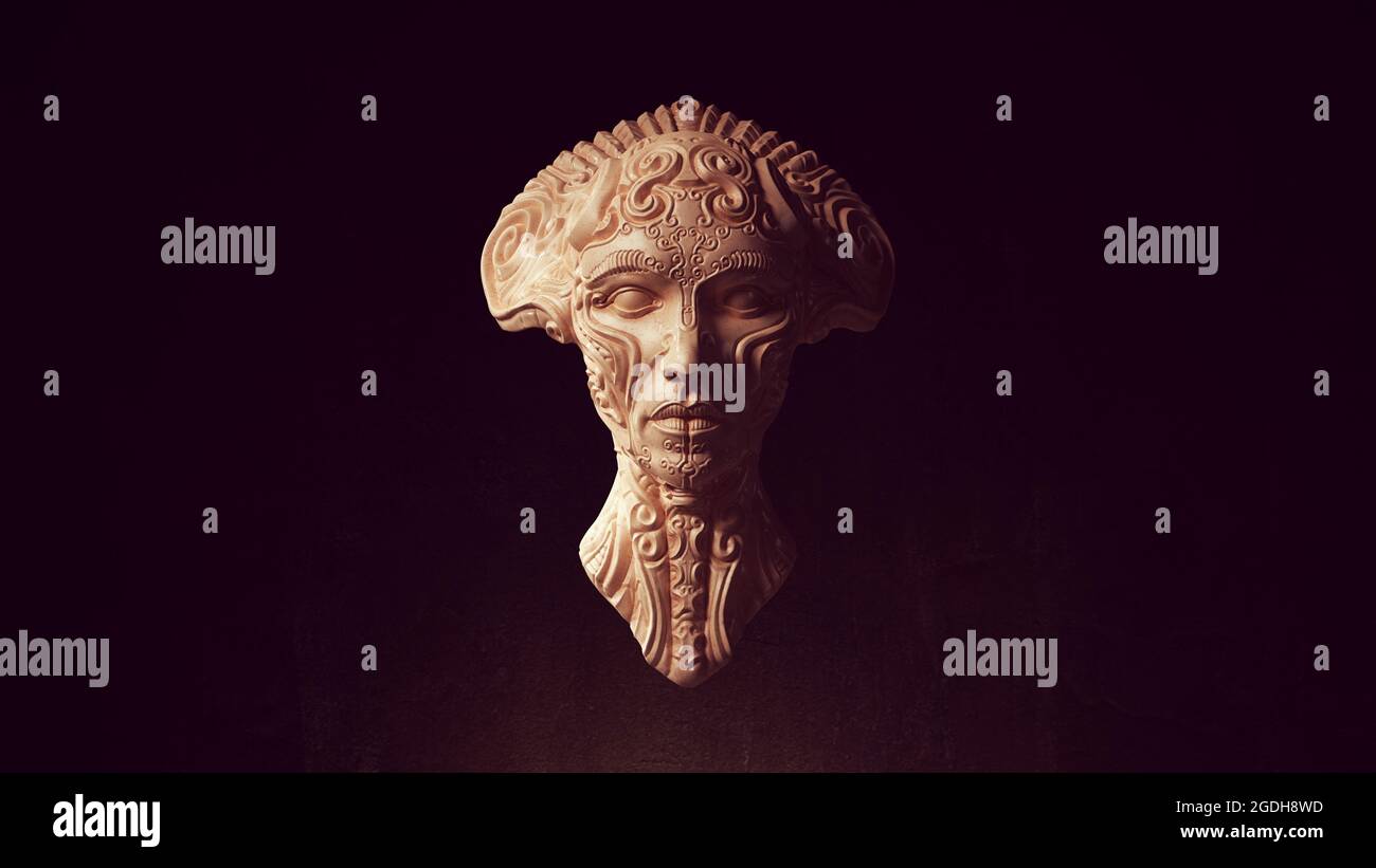 Profile of alien face hi-res stock photography and images - Alamy