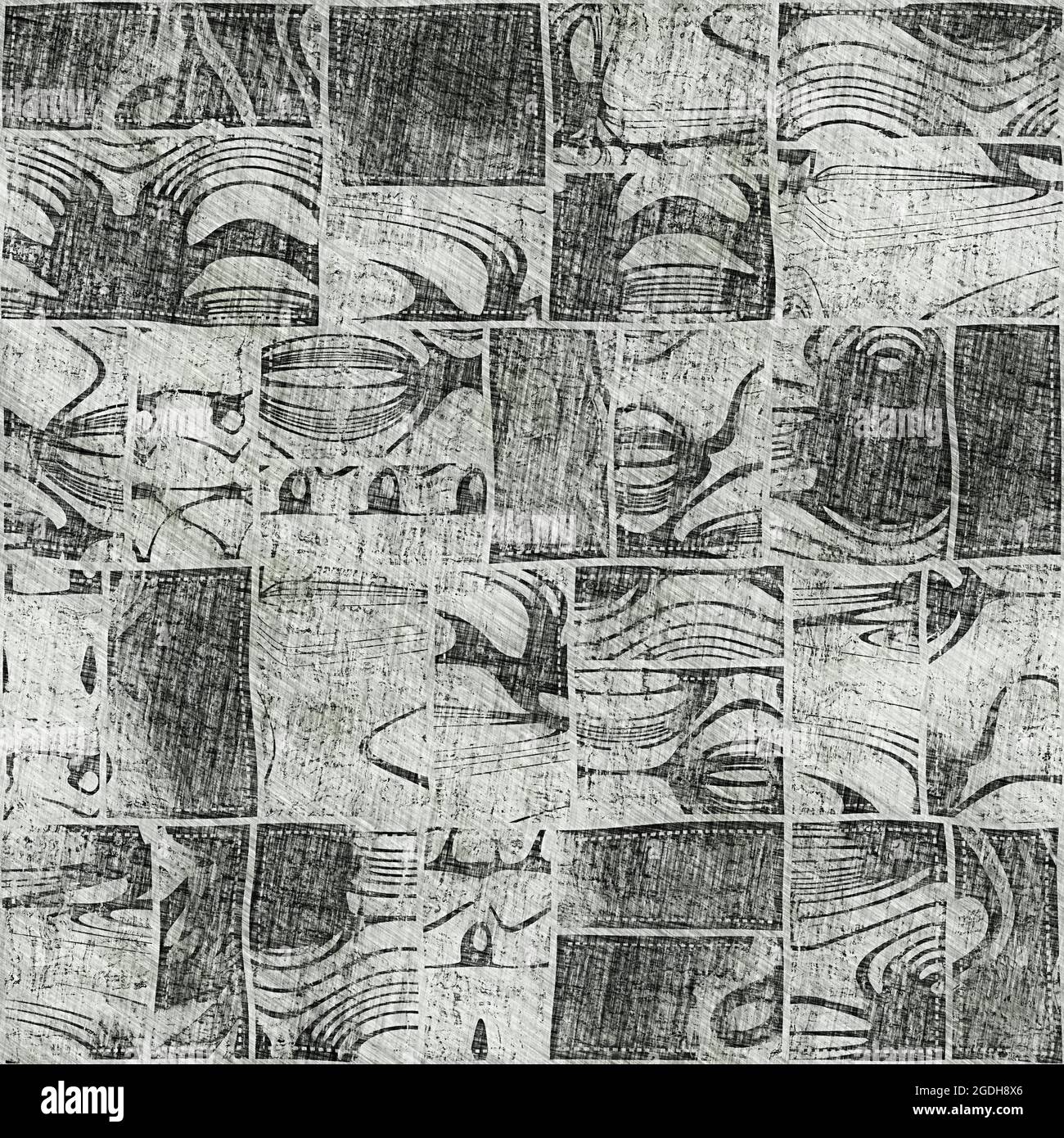 Seamless hand drawn pencil sketch pattern for surface print Stock Photo ...